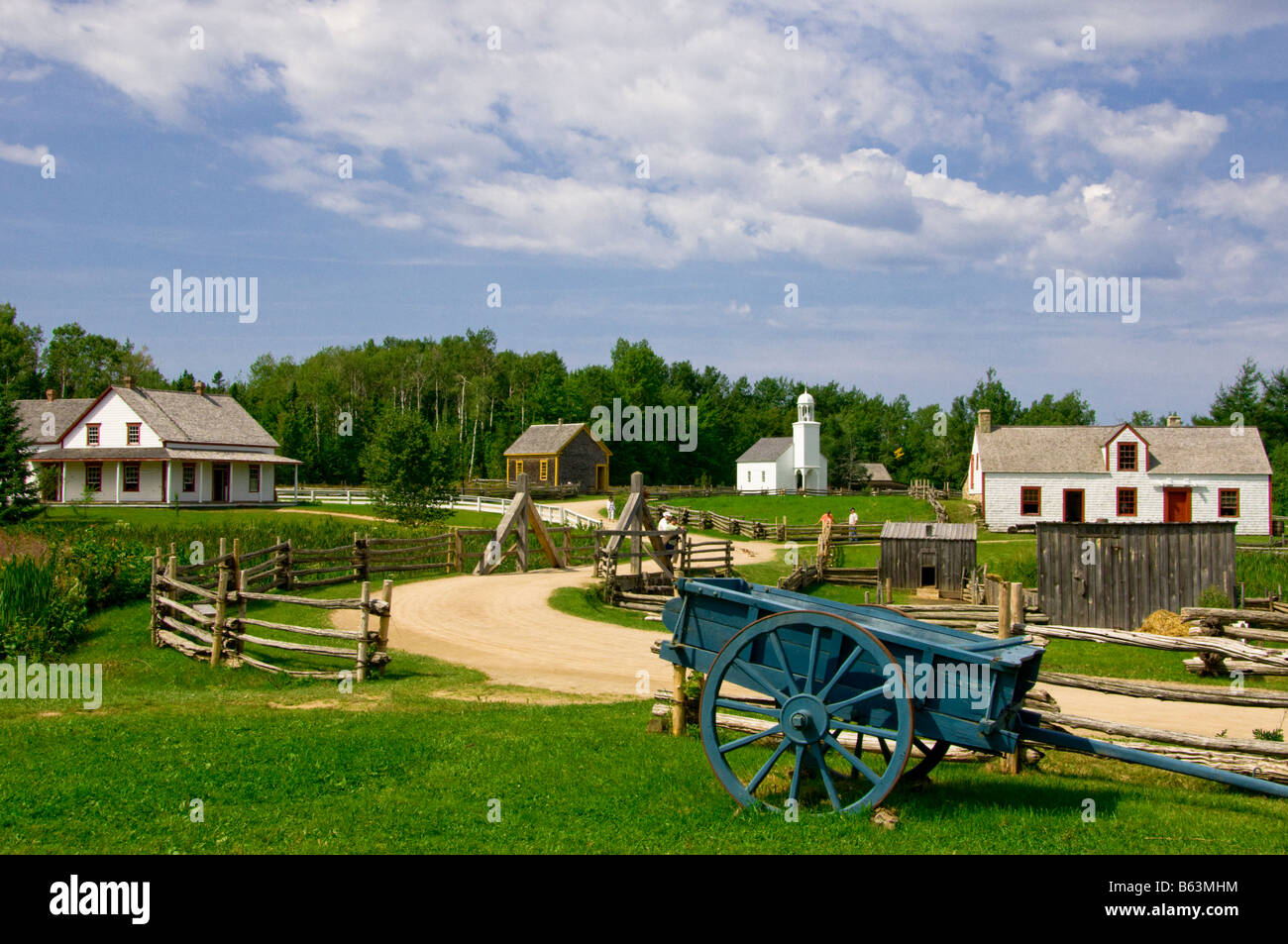The Historical Acadian Village New Brunswick Canada Stock Photo - Alamy
