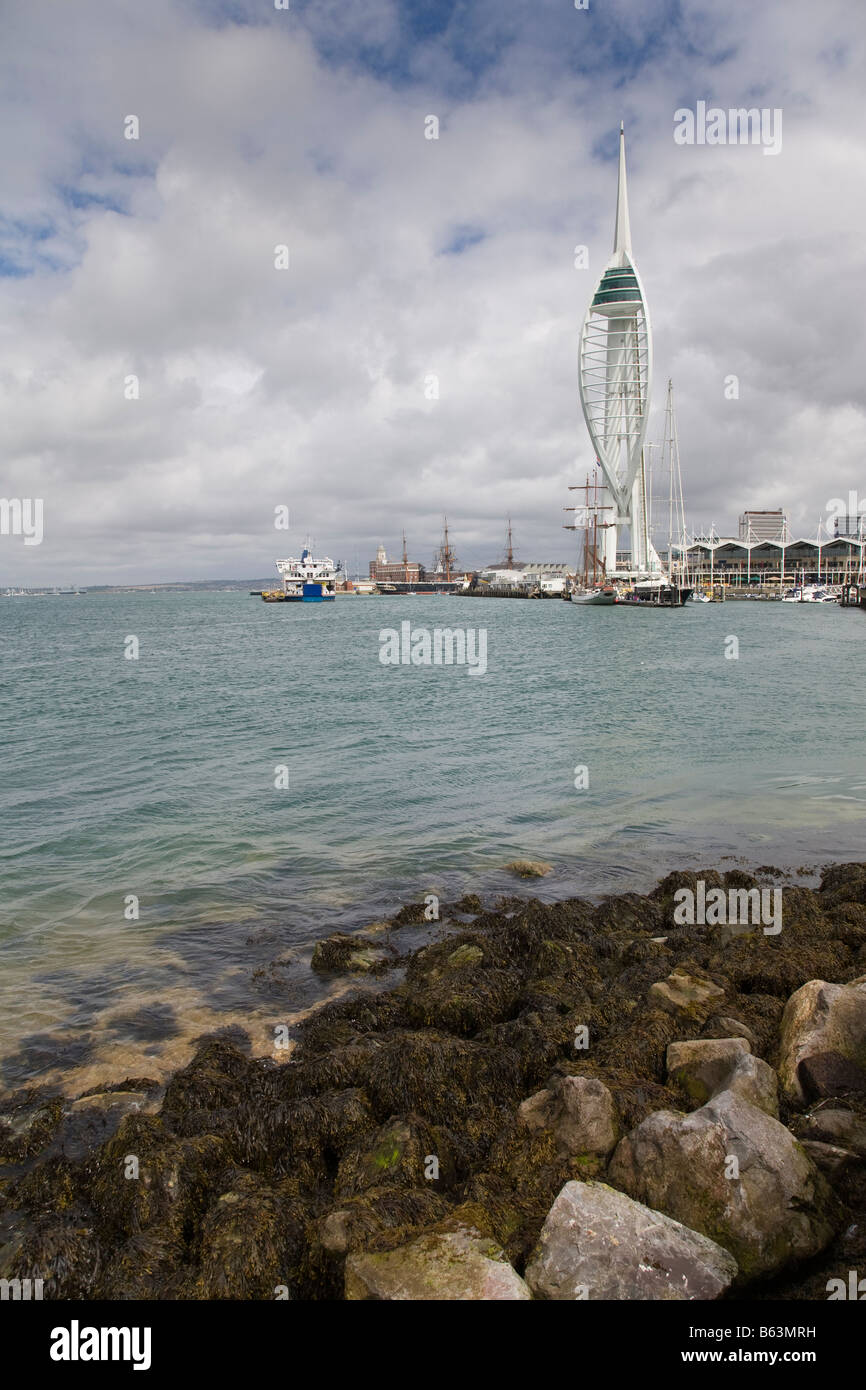 Tall ship spinnaker tower hi-res stock photography and images - Alamy