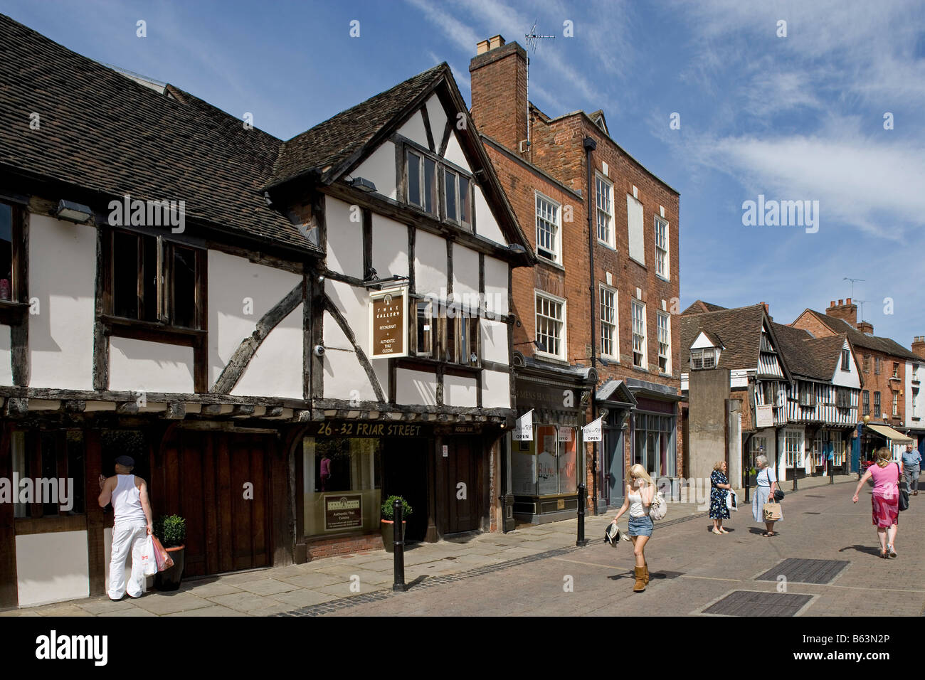Worcester Friar Street Half timbered buildings typical houses ...