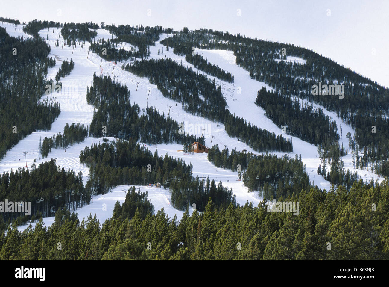 Red Lodge mountain resort ski area in Montana USA Stock Photo - Alamy