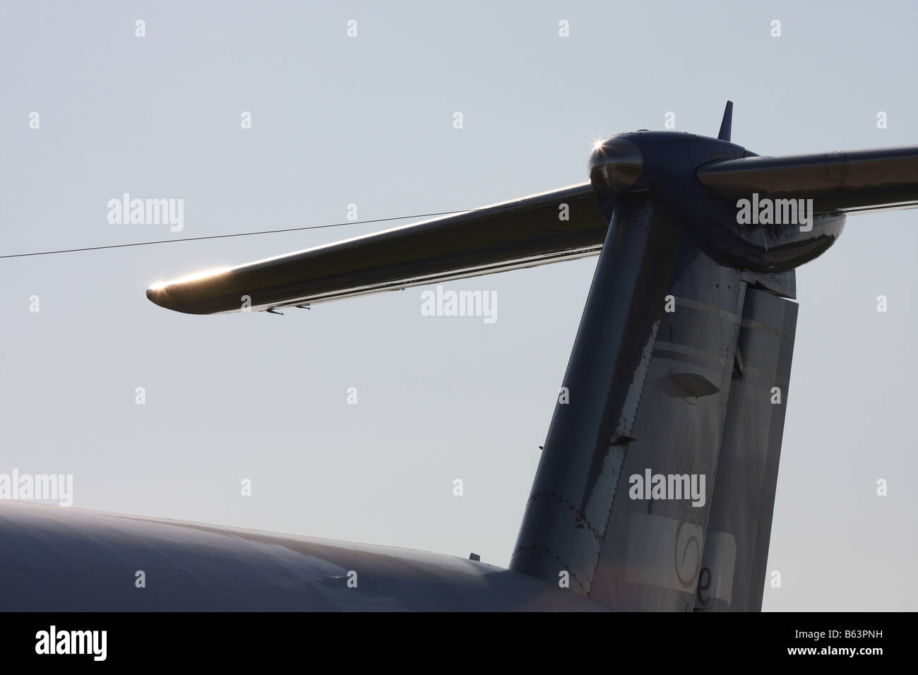 The rear tail section of a privately owned plane Stock Photo - Alamy