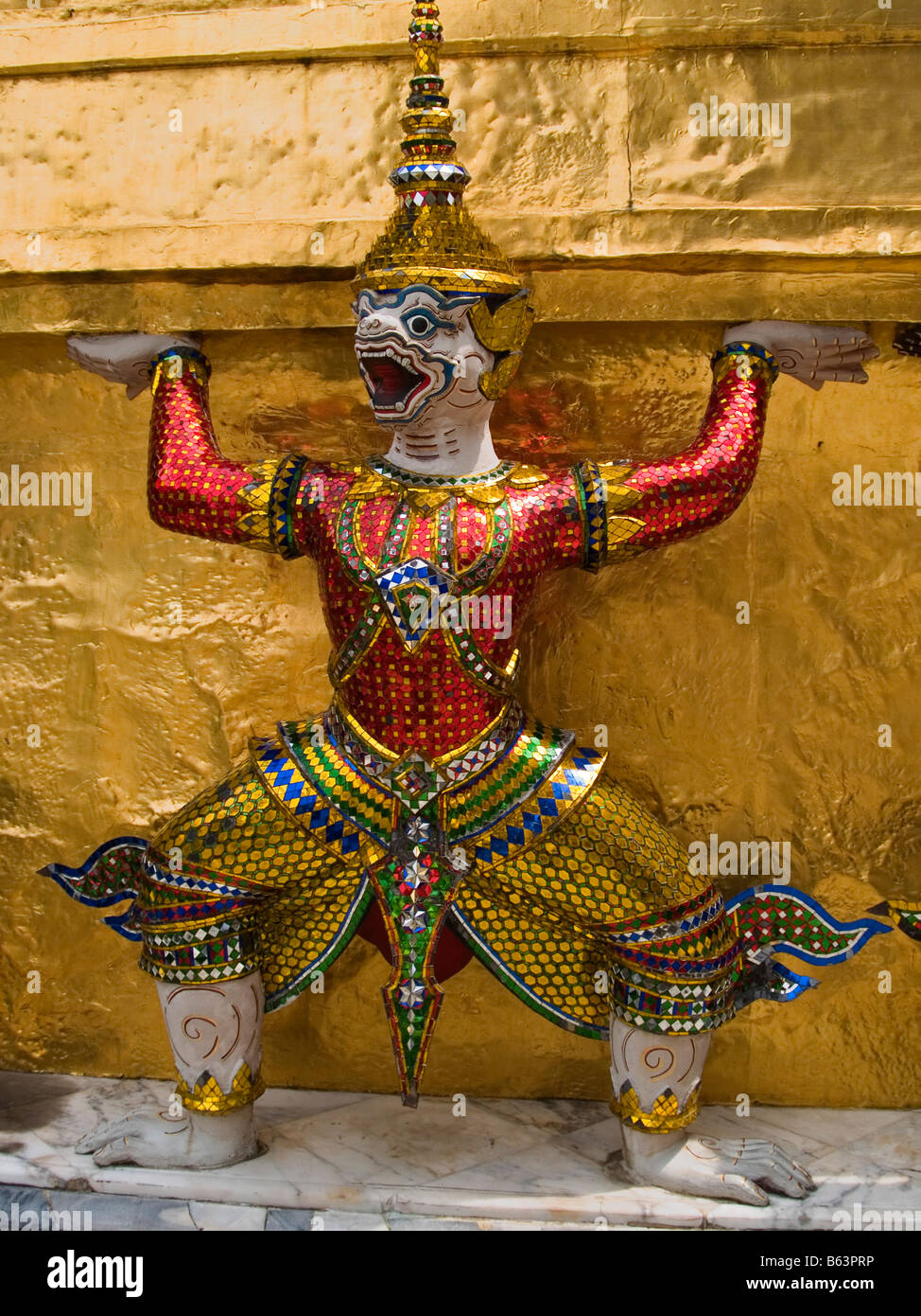 spirit guardian at the Golden Palace in Bangkok Thailand Stock Photo ...