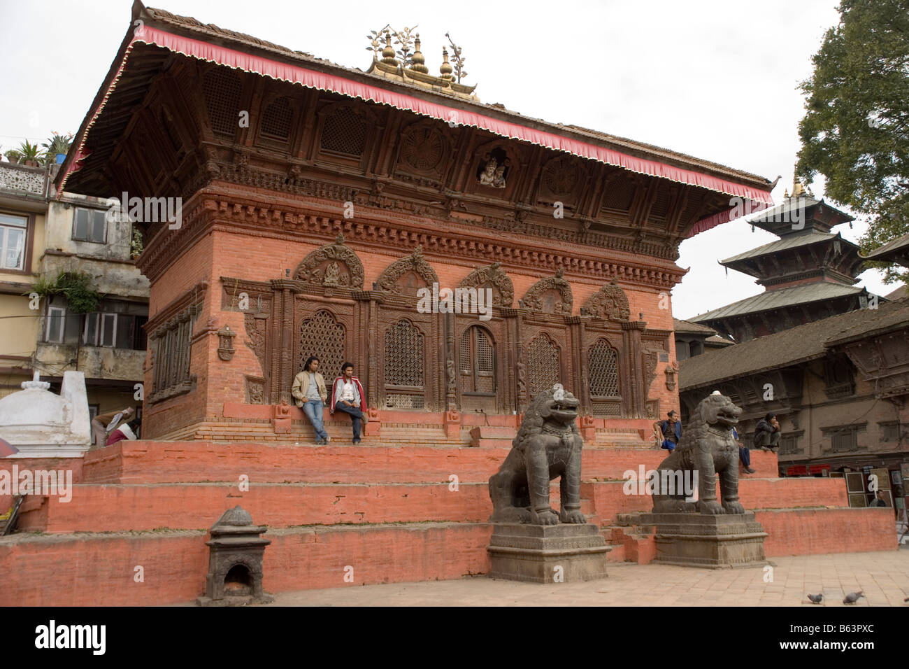 The Shiva Parbati Temple in Durbar Square,Kathmandu,Nepal Stock Photo ...