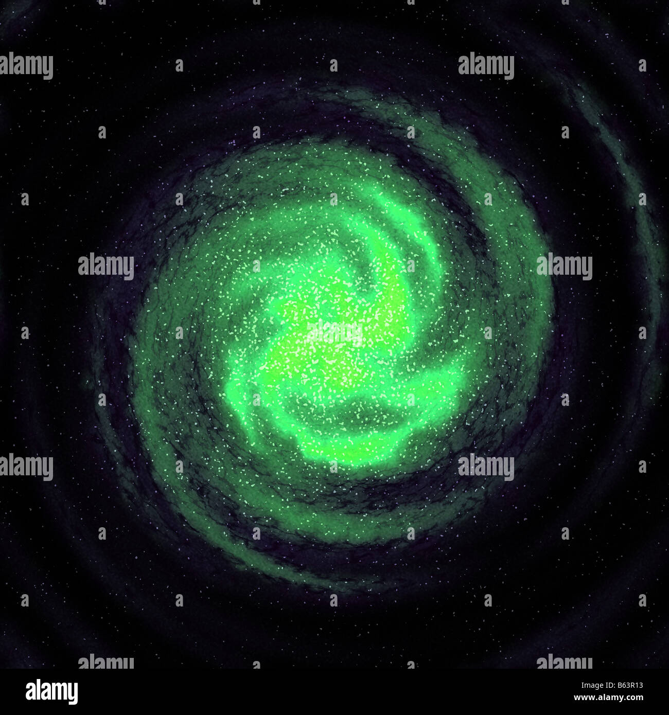 A star filled swirling galaxy in outer space Stock Photo - Alamy