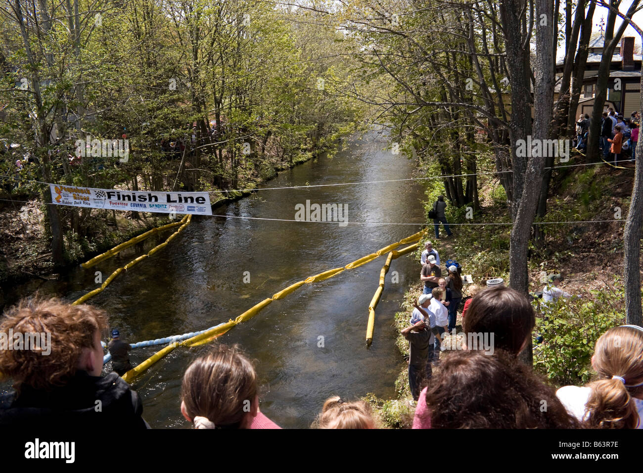 Watching duck race hi-res stock photography and images - Alamy