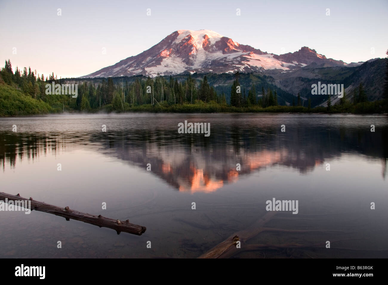 Bench lake mount rainier hi-res stock photography and images - Alamy