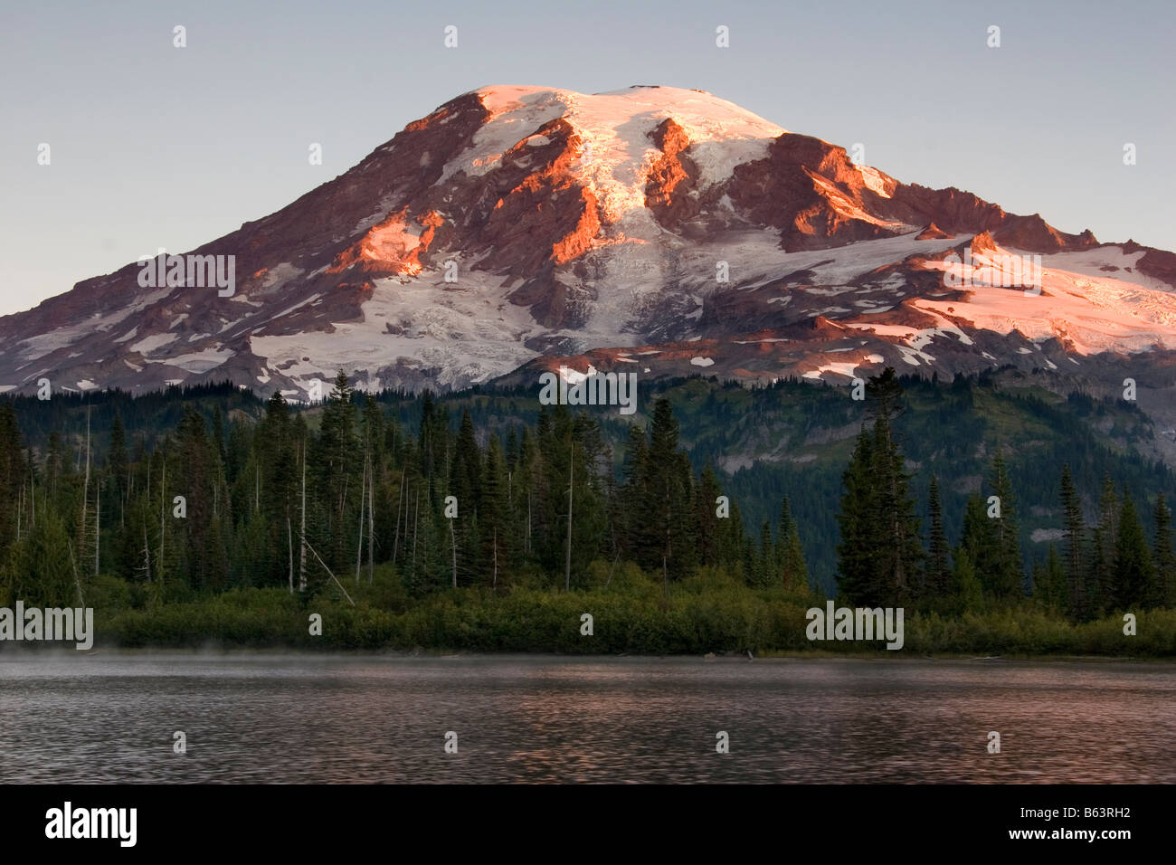 Bench lake mount rainier hi-res stock photography and images - Alamy