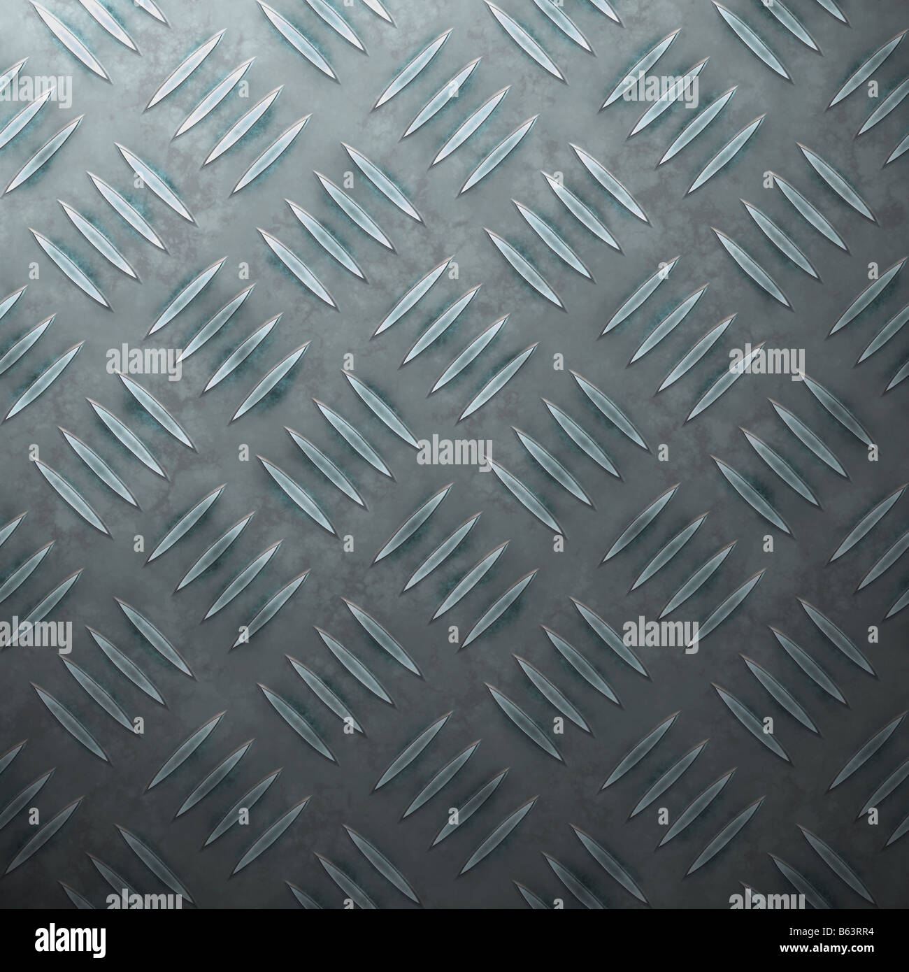A diamond plate steel texture in a cold blue tint Stock Photo - Alamy