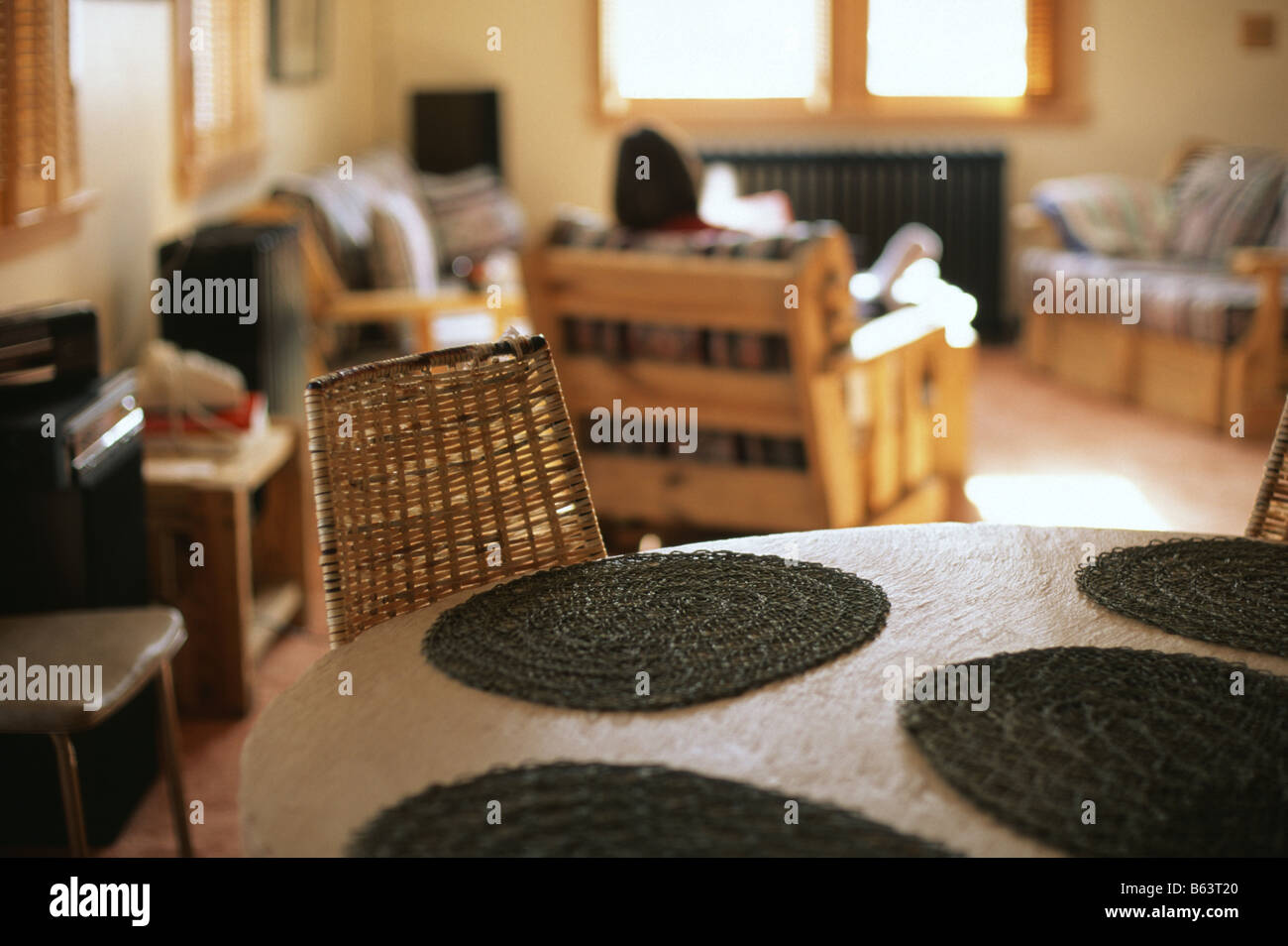 Dining rooms woman table hi-res stock photography and images - Alamy
