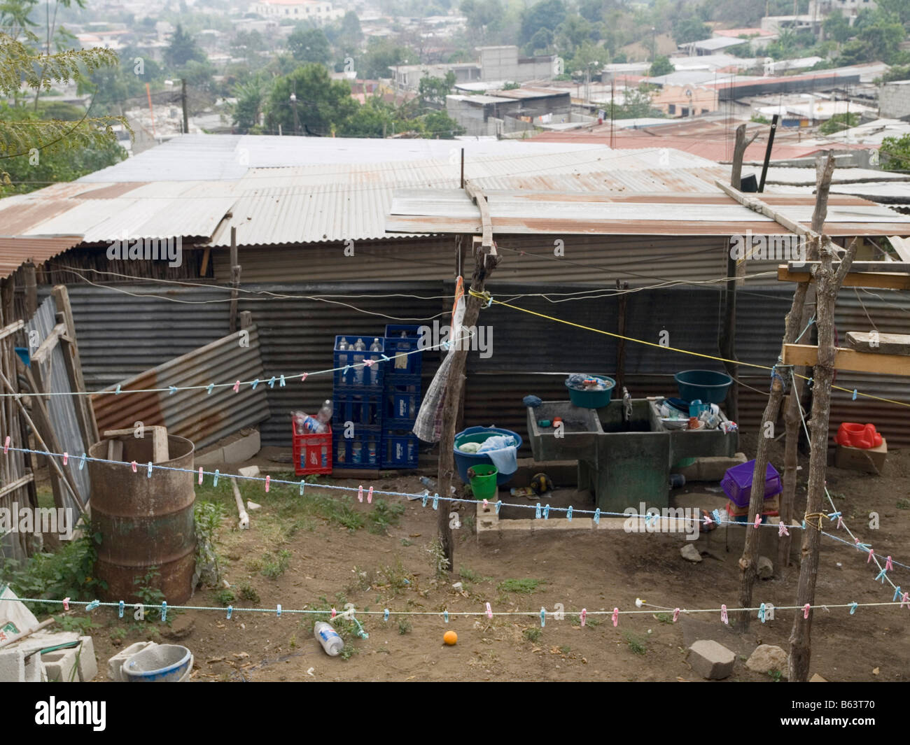 Antigua Guatemala Poor people s houses 3 28 08 Stock Photo - Alamy