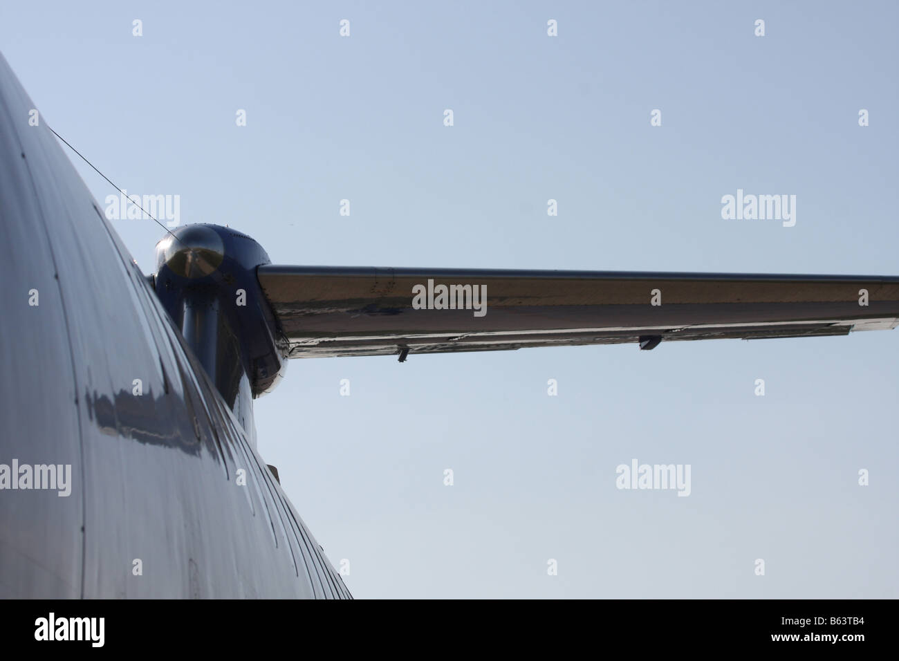 The rear tail section of a privately owned plane Stock Photo - Alamy