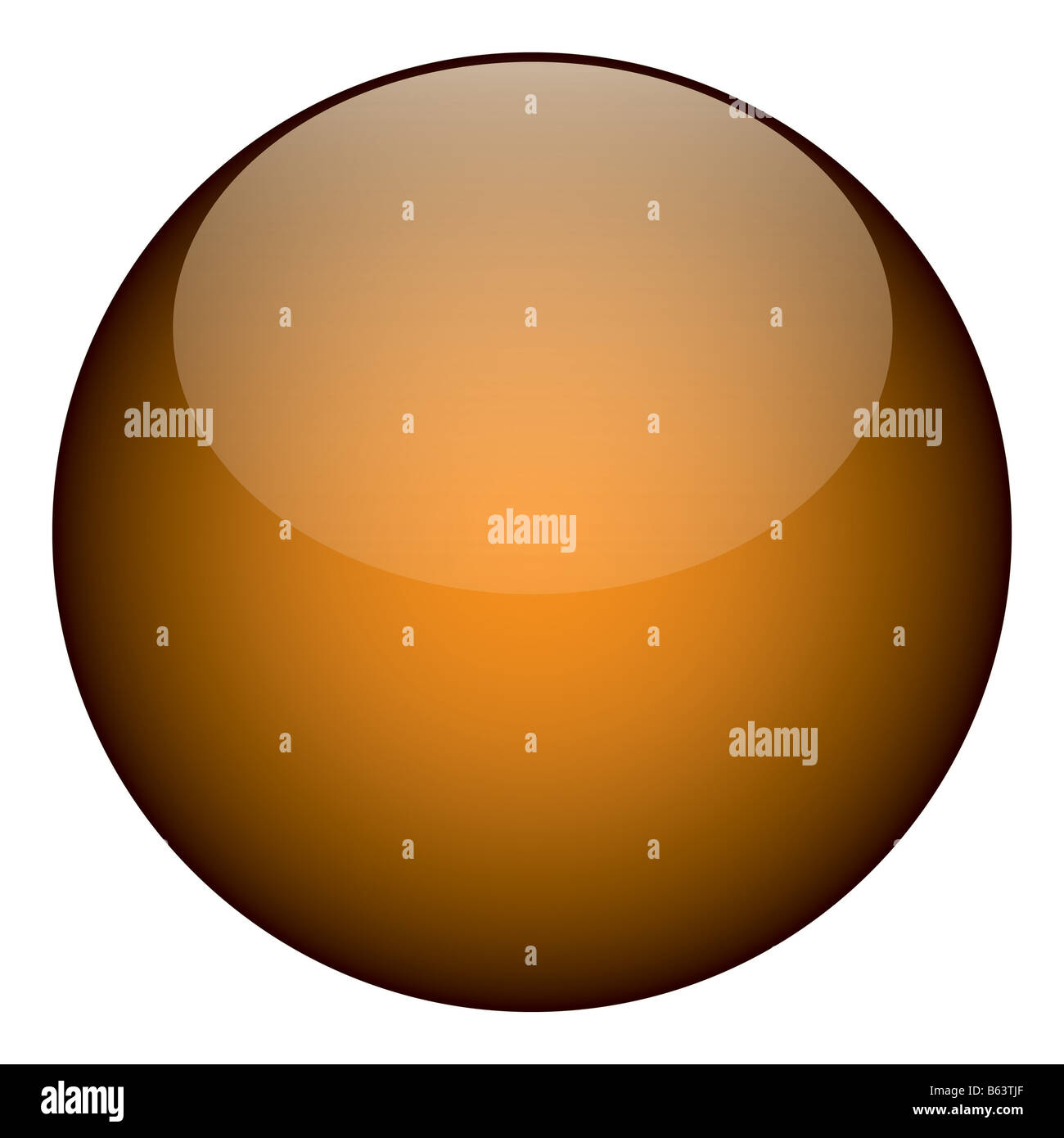A 3d orange sphere shape it can be a button a planet a piece of candy ...