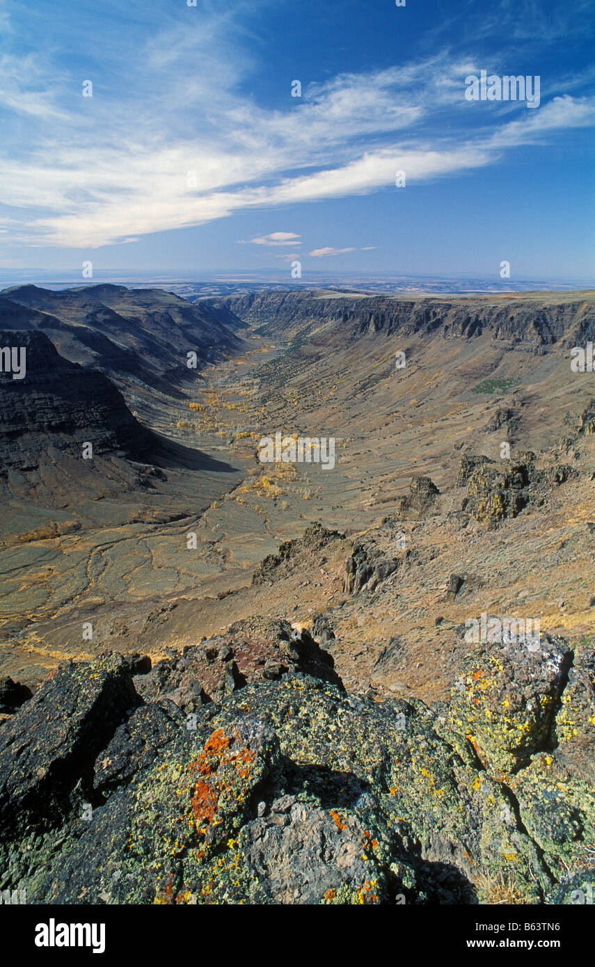 Big Indian Gorge on Steens Mountain in southeast Oregon Stock Photo - Alamy