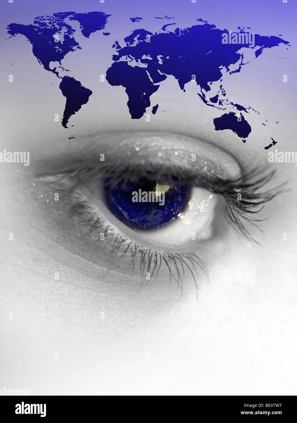 Continents world map hi-res stock photography and images - Alamy