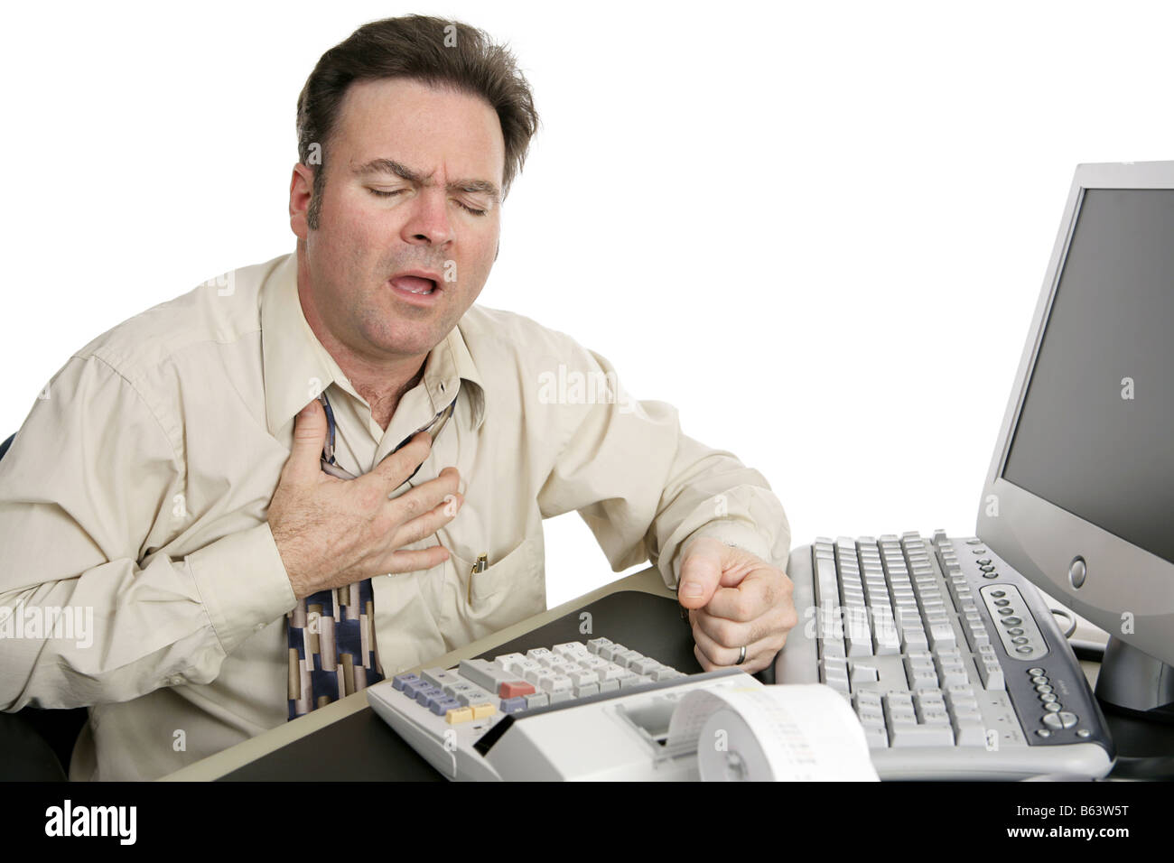 Chest tightness disease symptom hi-res stock photography and images - Alamy