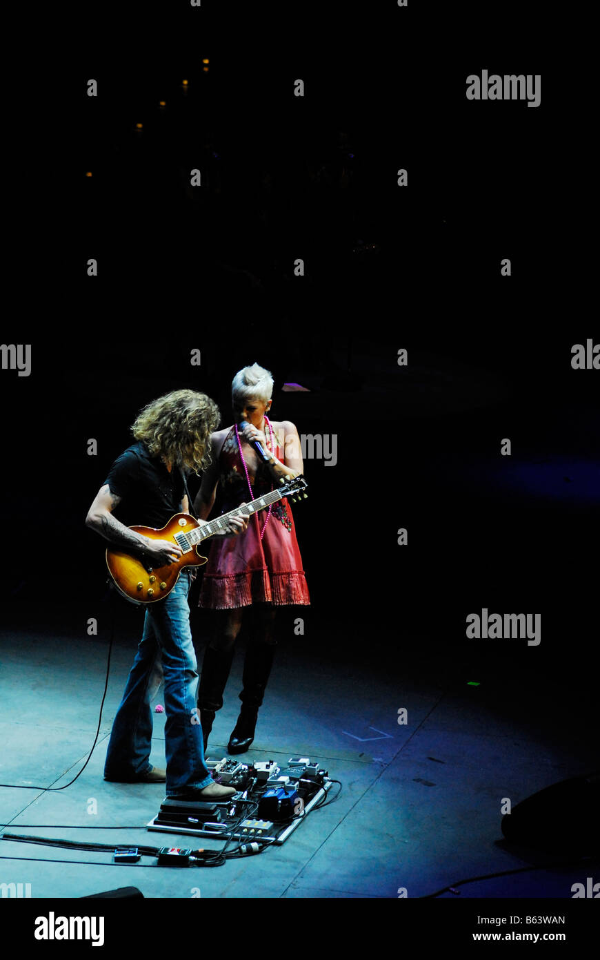 Pink, live concert at Roma Music Auditorium, Italy, 25/07/2007 Stock ...
