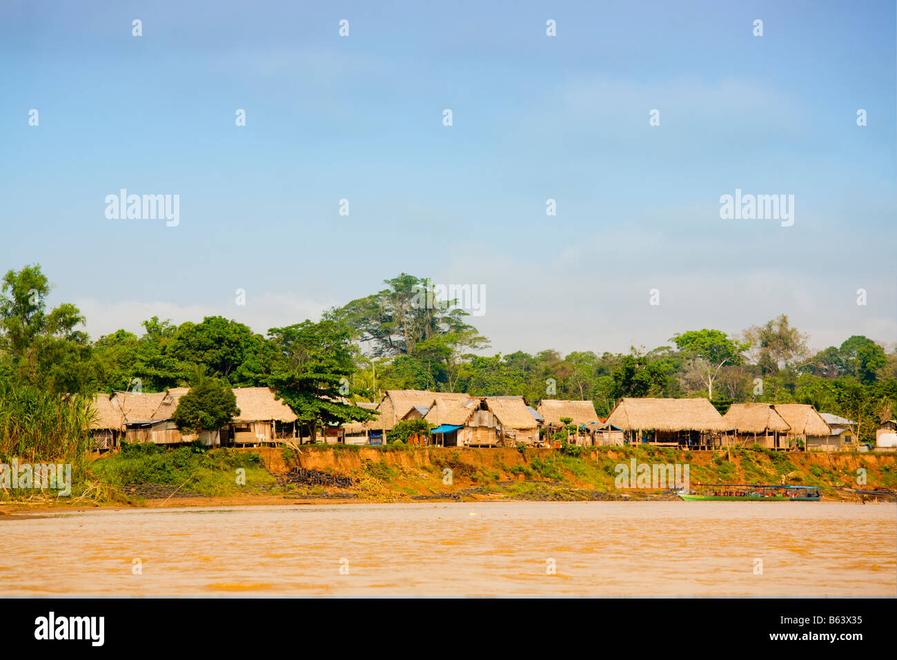 Village of Boca Manu Stock Photo - Alamy