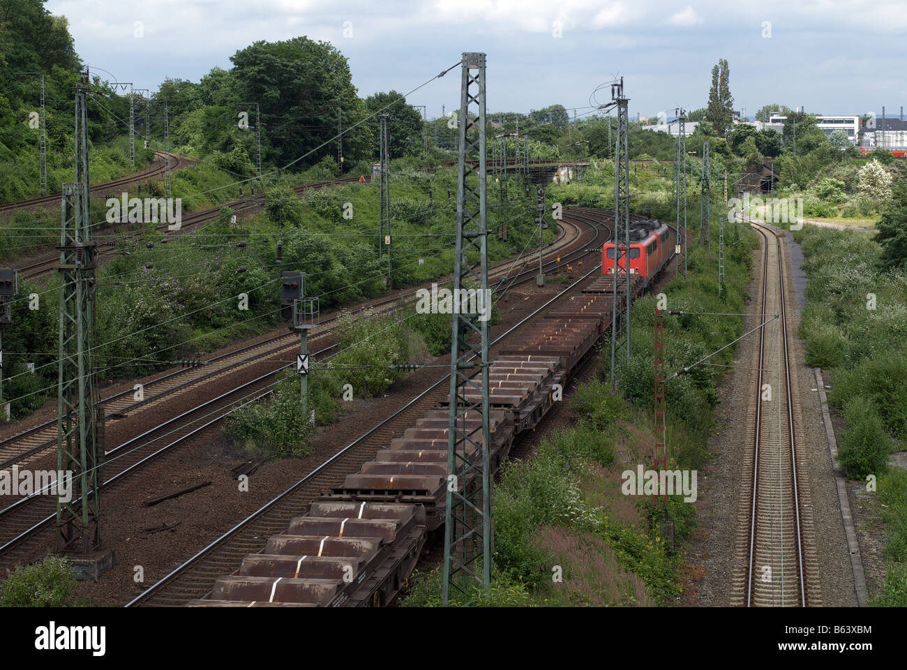 German freight train Stock Photo - Alamy