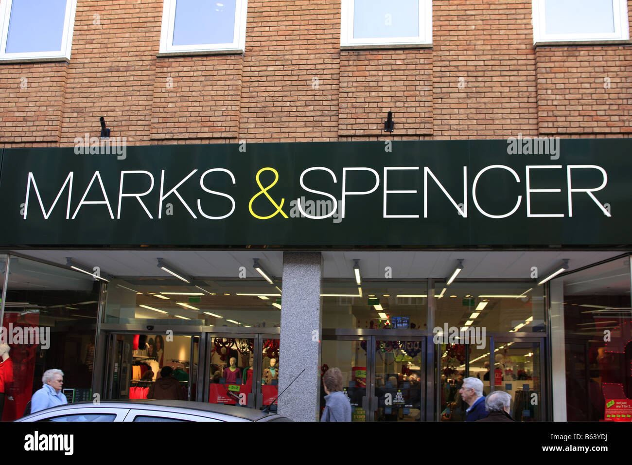 Marks and Spencer sign Stock Photo - Alamy