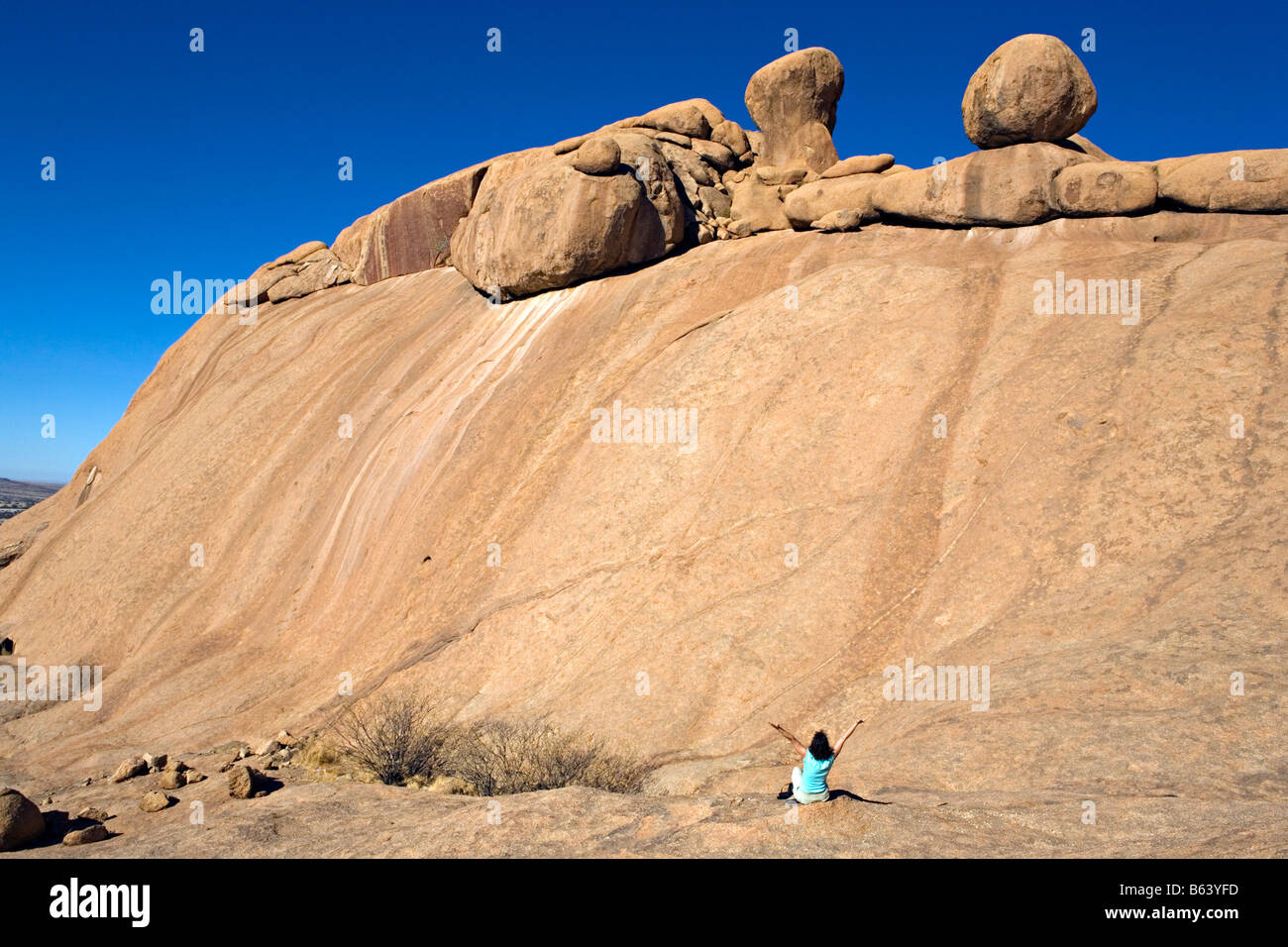 Scenic of granite inselbergs at Spitzkoppe Namibia Stock Photo - Alamy