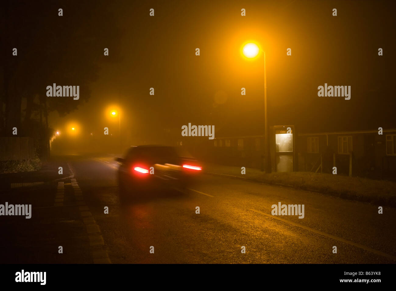 November fog in Radley 5 Stock Photo - Alamy