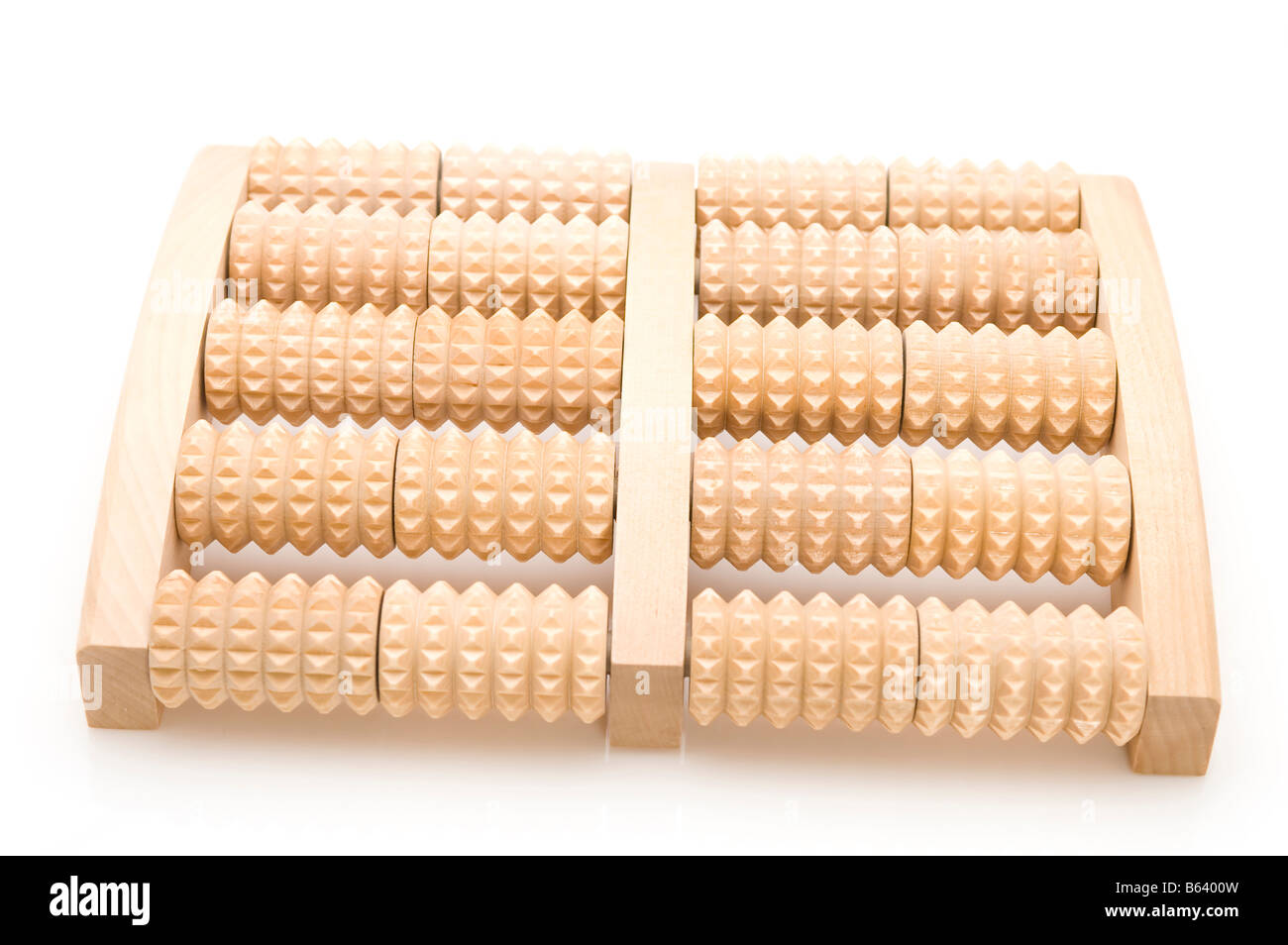 object on white tool wood massager Stock Photo - Alamy