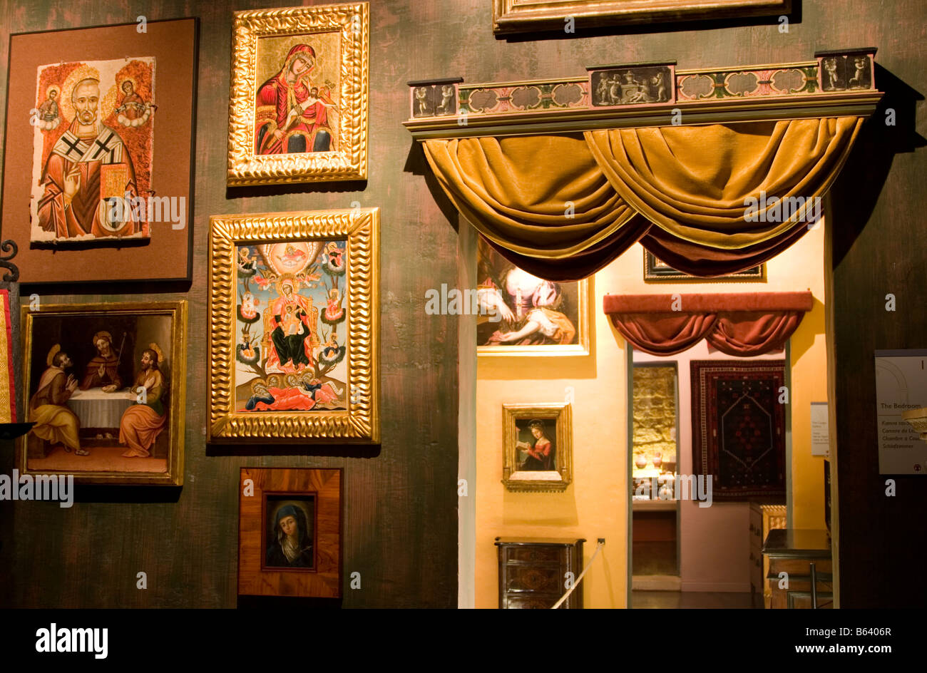 Historical paintings at Palazzo Falson, a historic house museum in ...