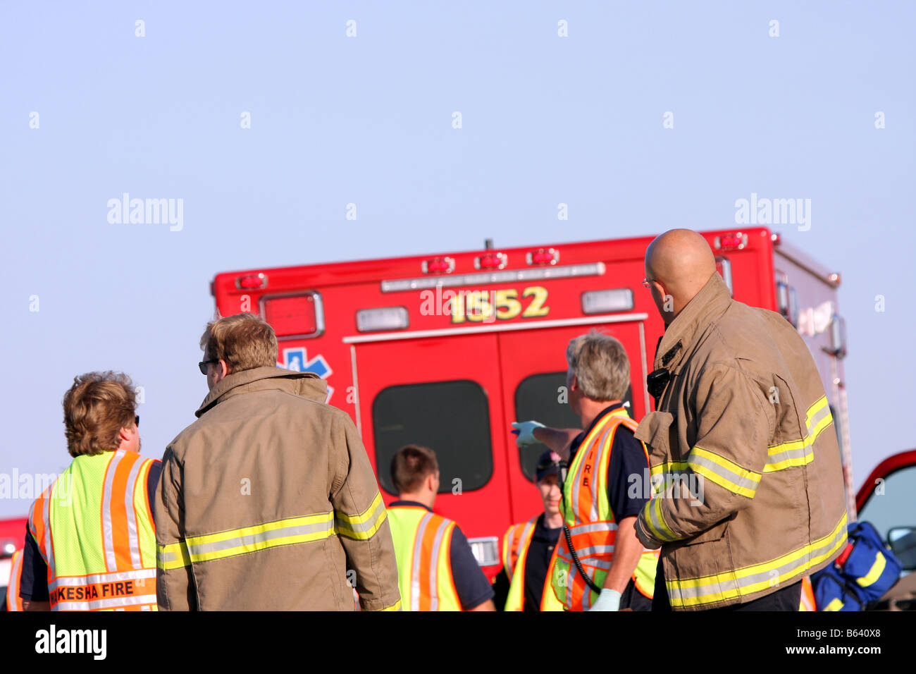 During the chaos of a mass casualty scene at an airport EMS personnel ...