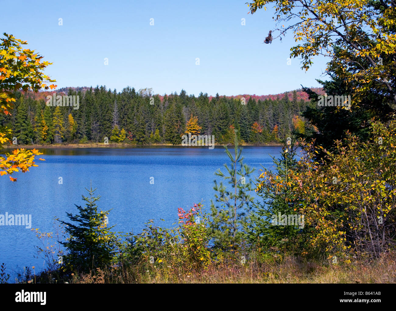 Lake Abanakee Adirondack State Park New York Stock Photo - Alamy