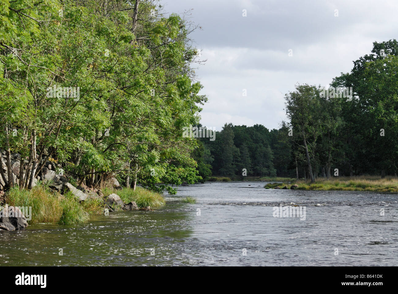 Swedish landscape River Stock Photo - Alamy