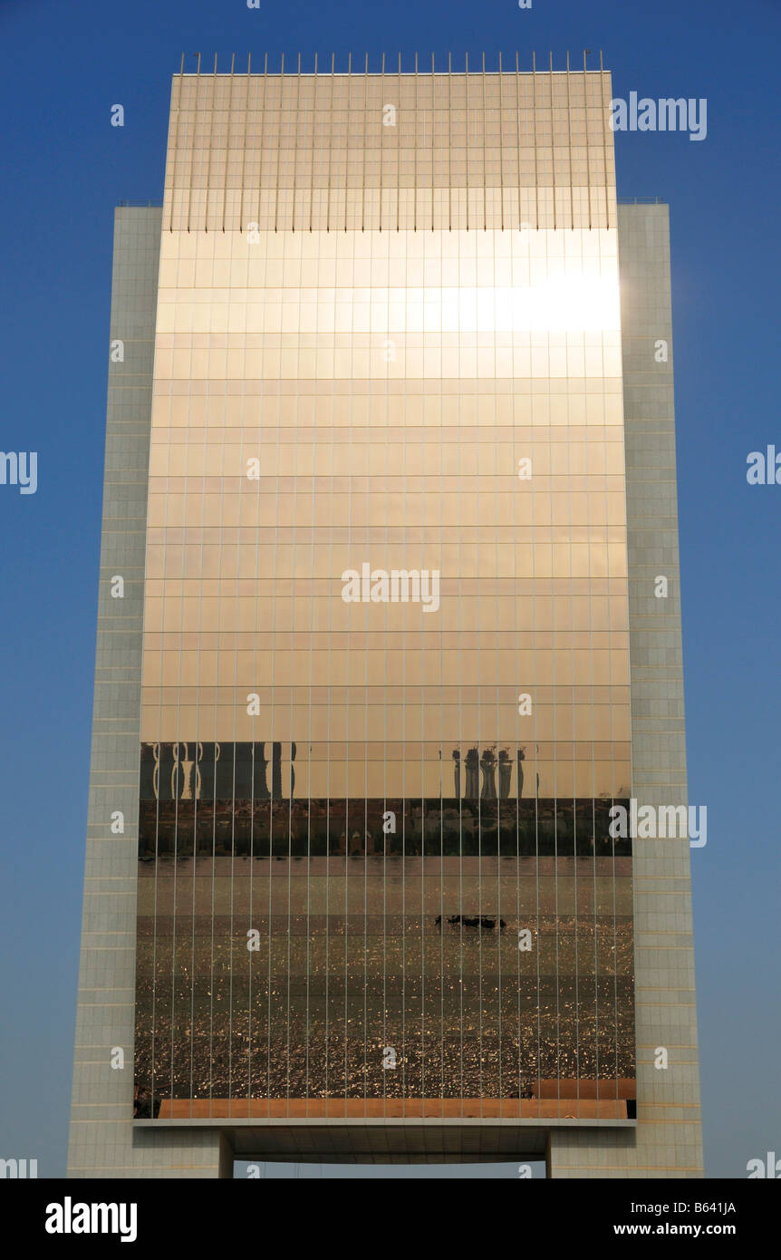 The Emirates National Bank of Dubai headquarters, Deira UAE Stock Photo ...