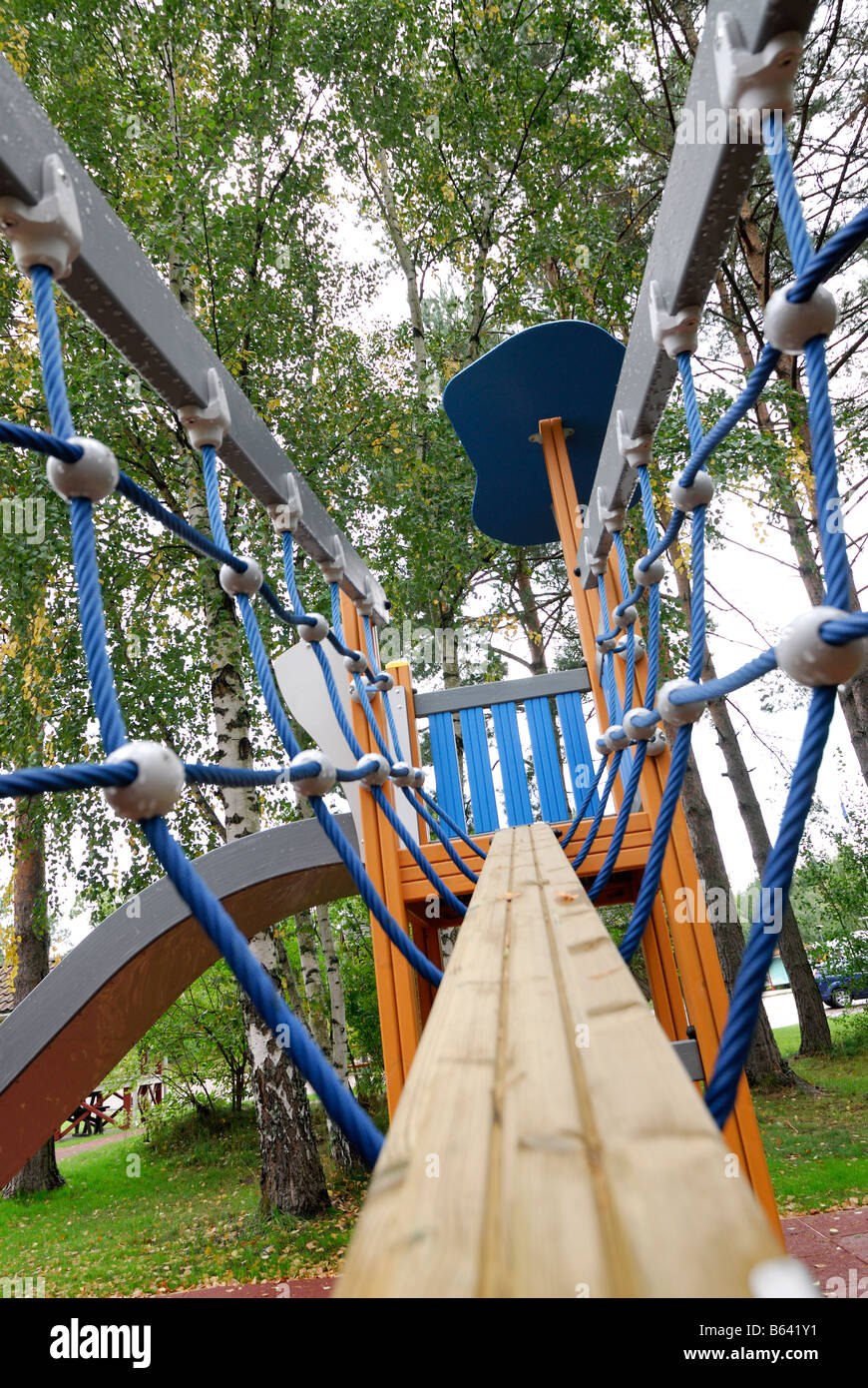 Chute in area of the kids playground Stock Photo - Alamy