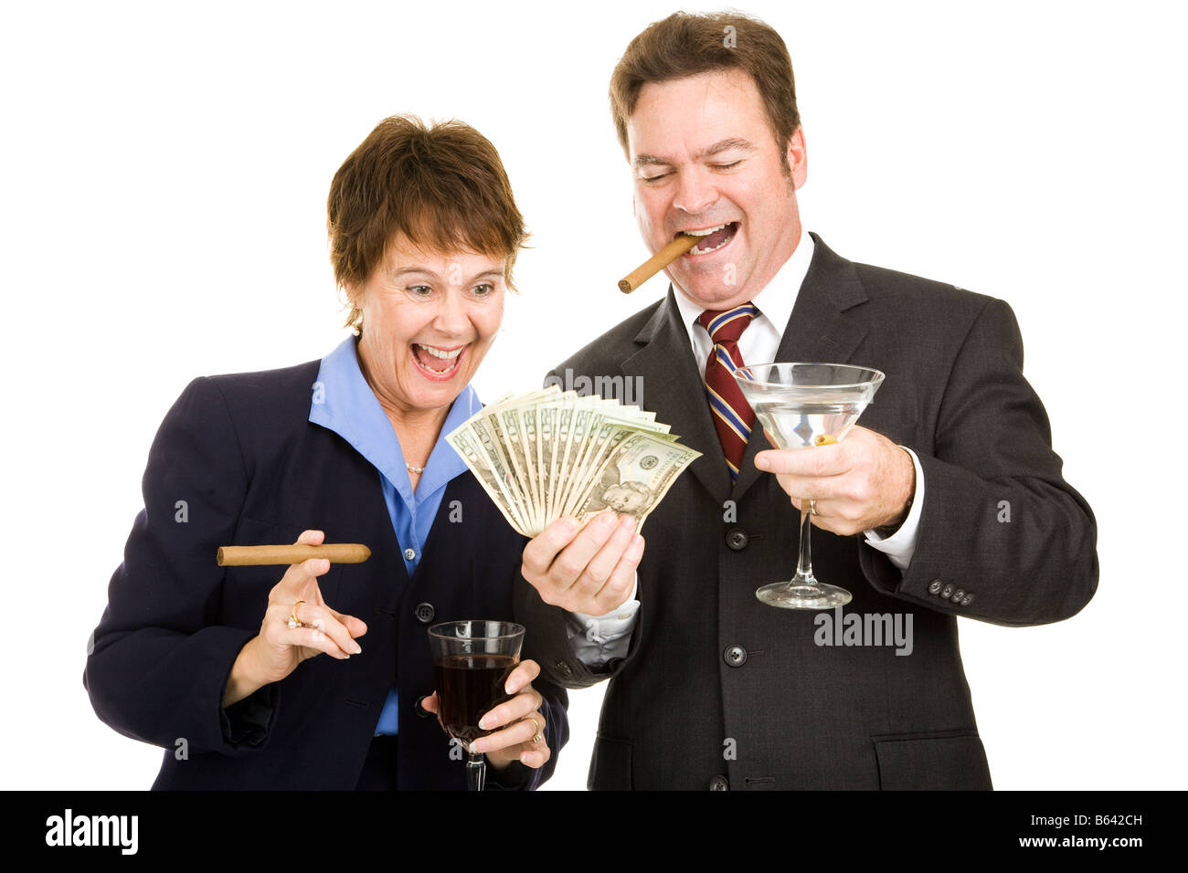 Banker money cigar hi-res stock photography and images - Alamy