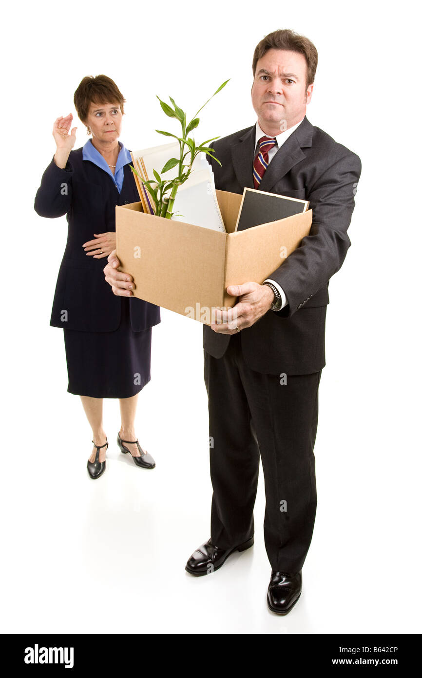 Worker goodbye Cut Out Stock Images & Pictures - Alamy