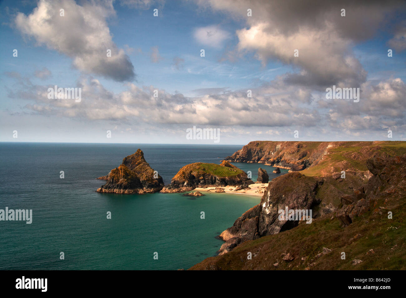 Deserted beach at Lizard point on the Cornish coastline Stock Photo - Alamy
