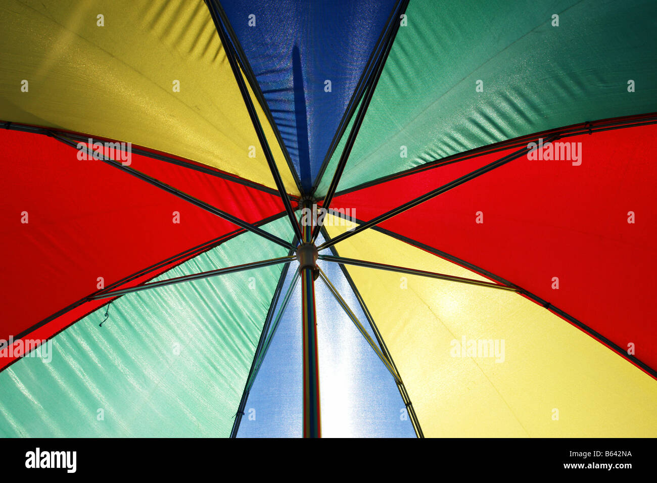 colorful parasol at the ocean Stock Photo - Alamy