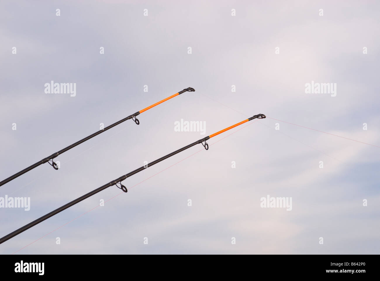 Fishing rod tips Stock Photo - Alamy