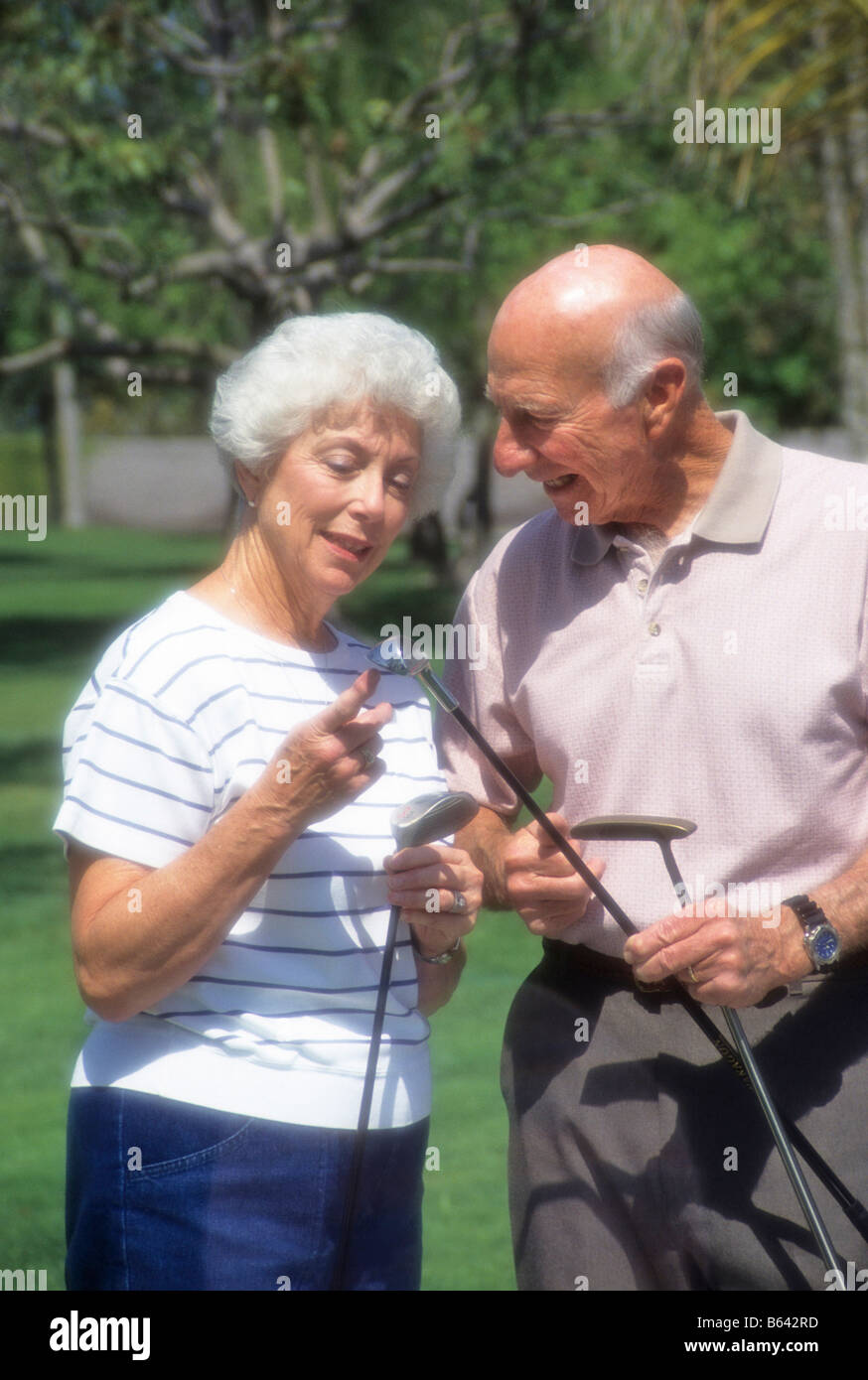 Senior couple maker various choices as a team Stock Photo - Alamy