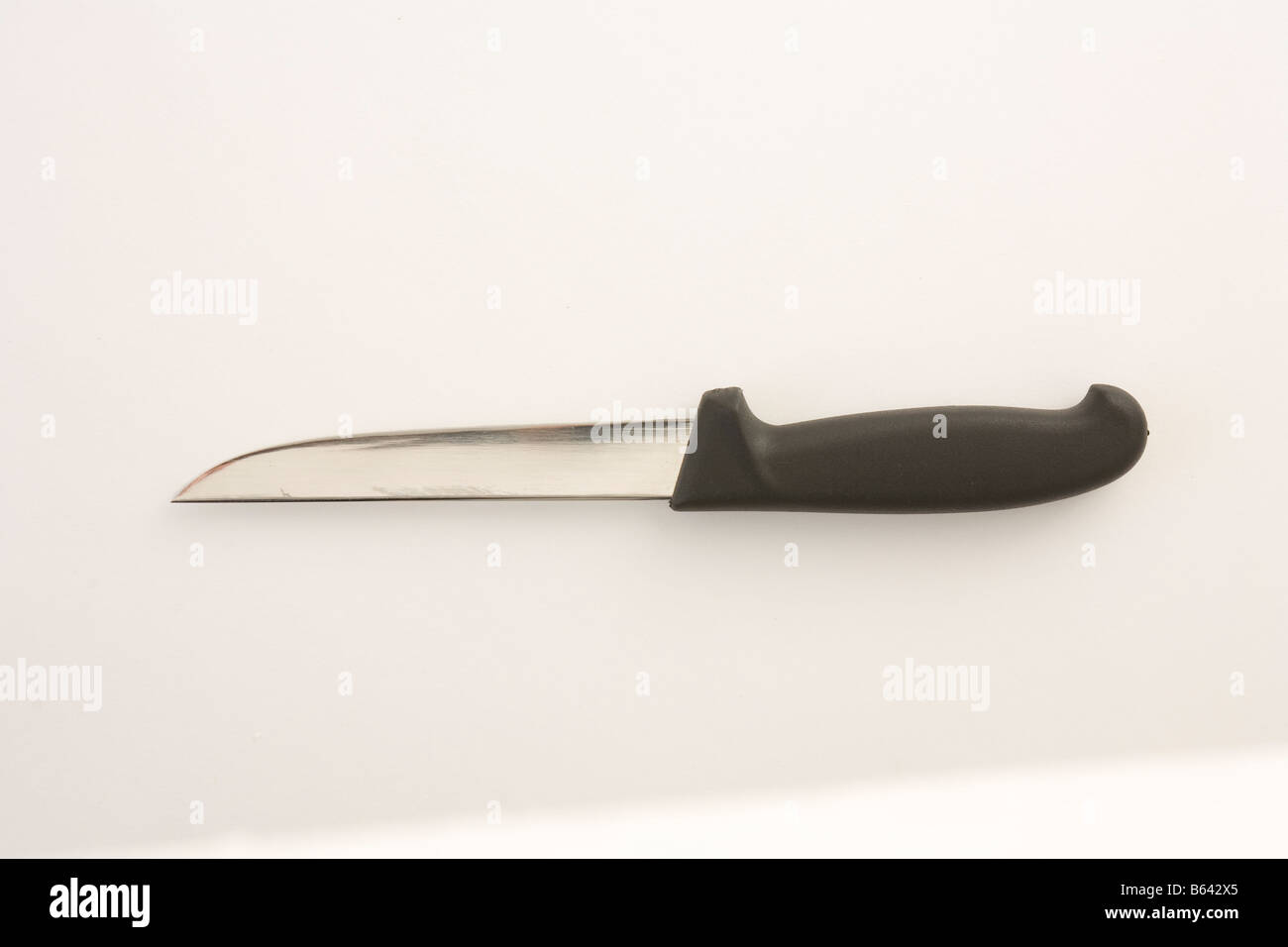butchers knife on white background Stock Photo - Alamy
