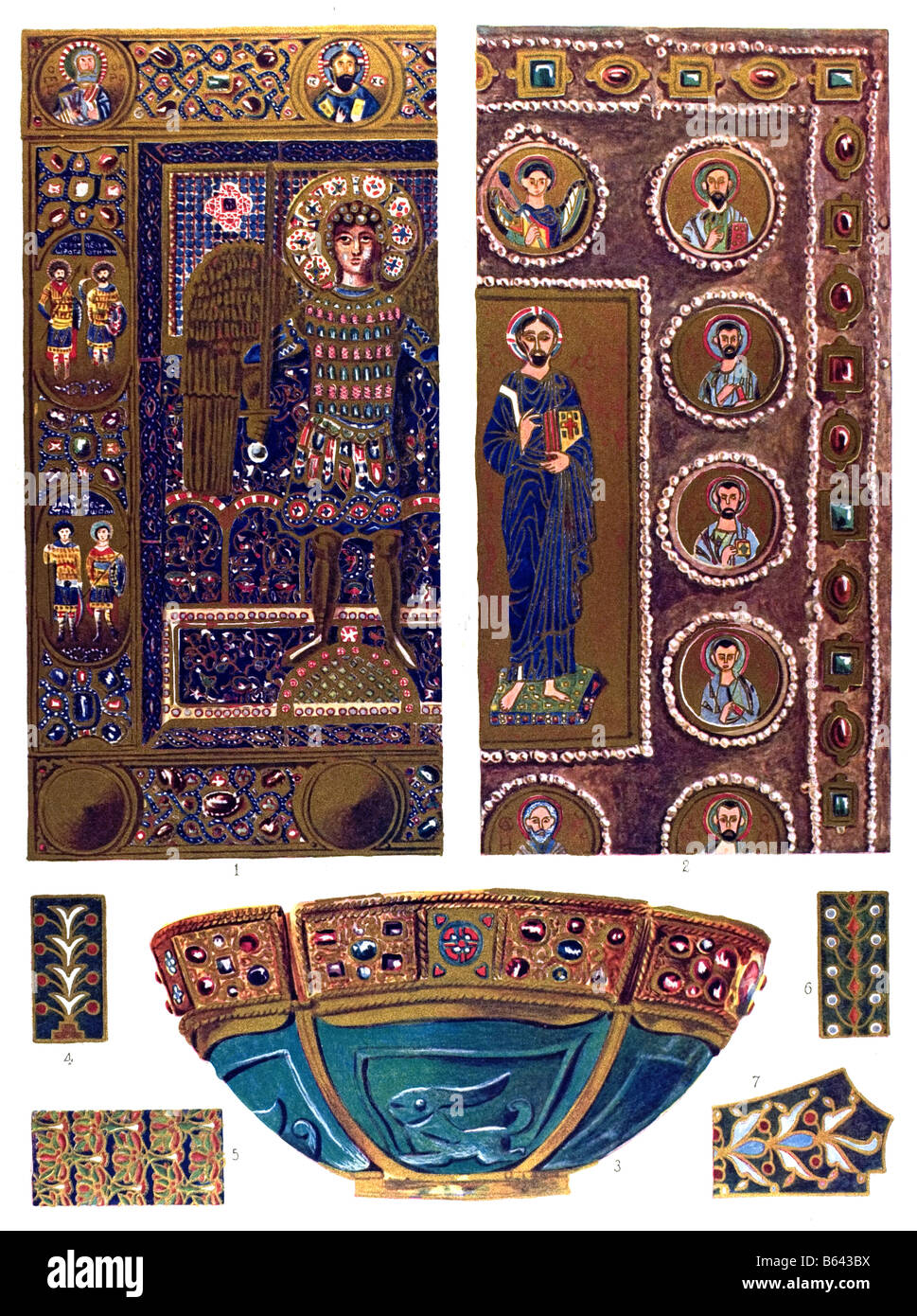 Byzantine Ornament, Byzantine enamels Stock Photo - Alamy