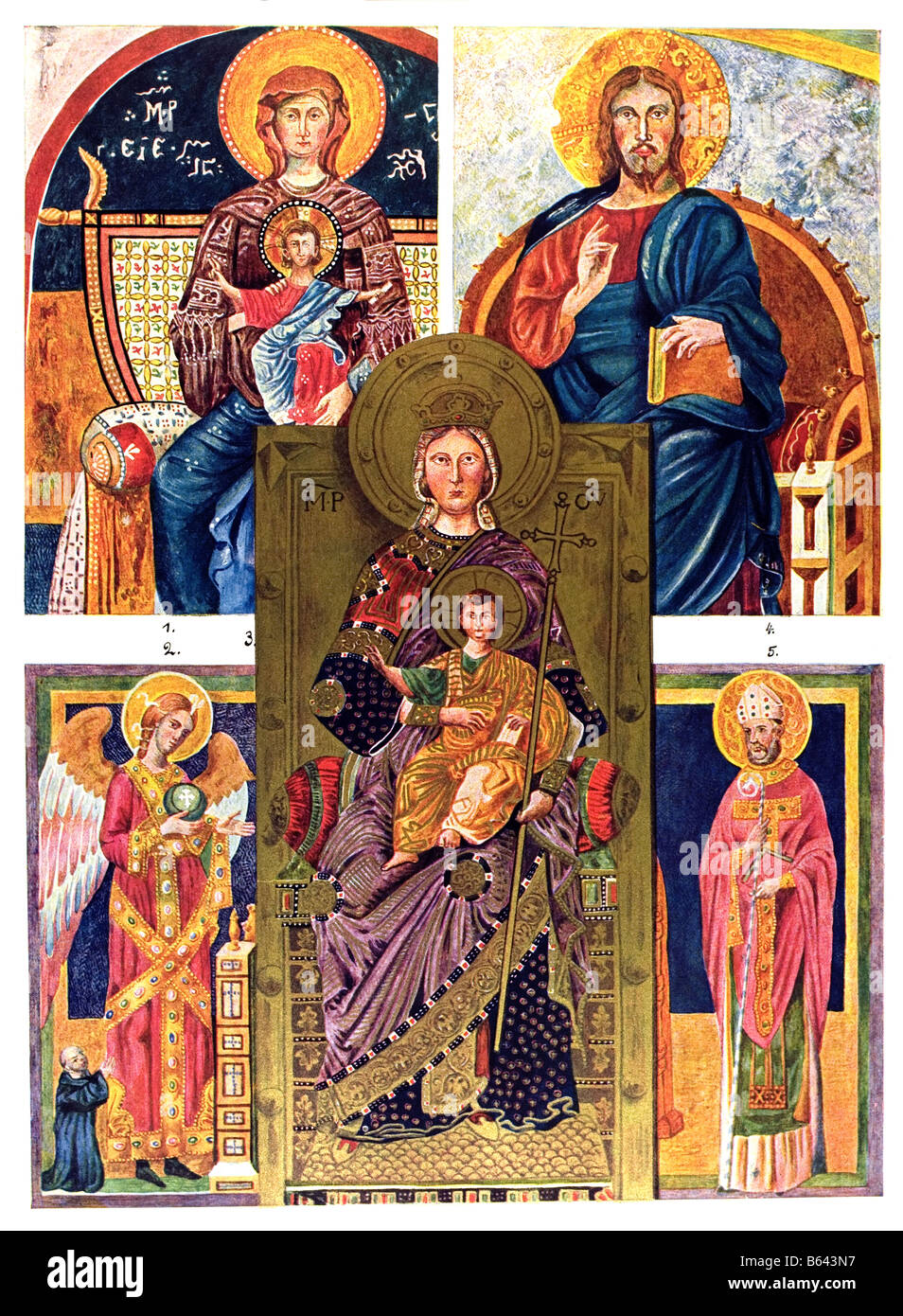 Fresco paintings in the 12 century hi-res stock photography and images ...