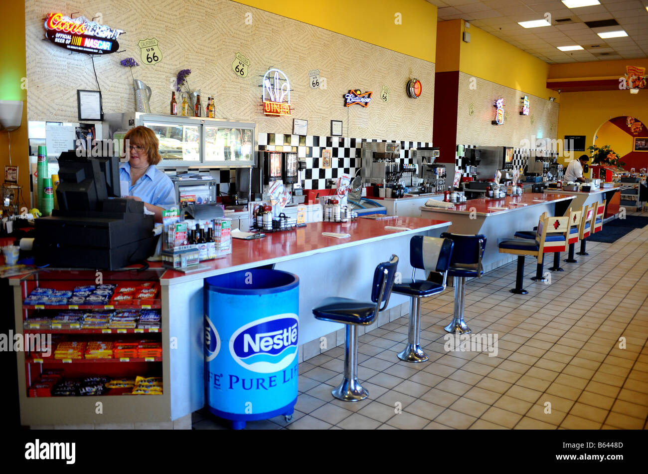 Waitress and cook in diner hi-res stock photography and images - Alamy
