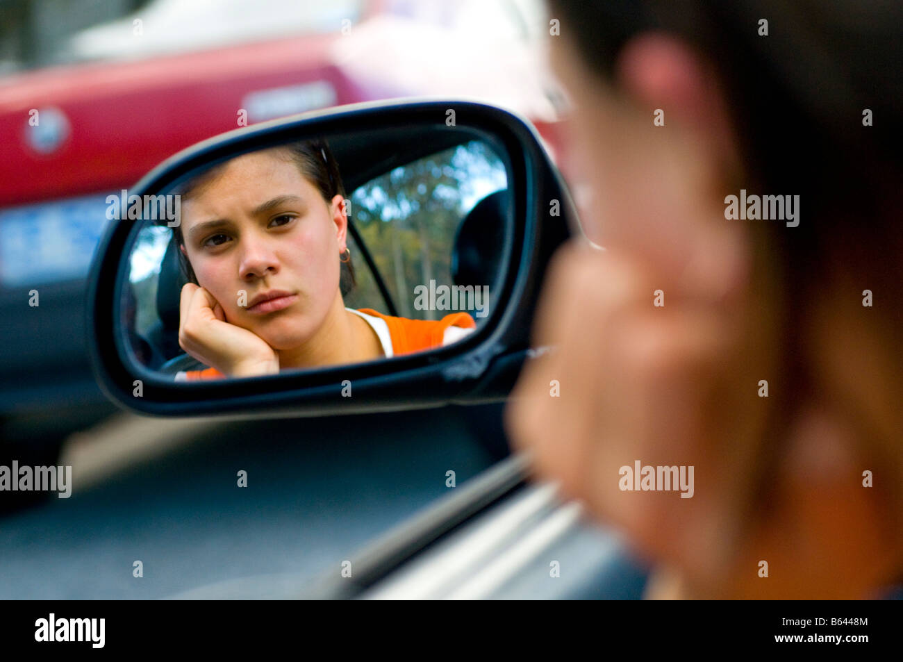 Sad teenage girls from behind hi-res stock photography and images - Alamy