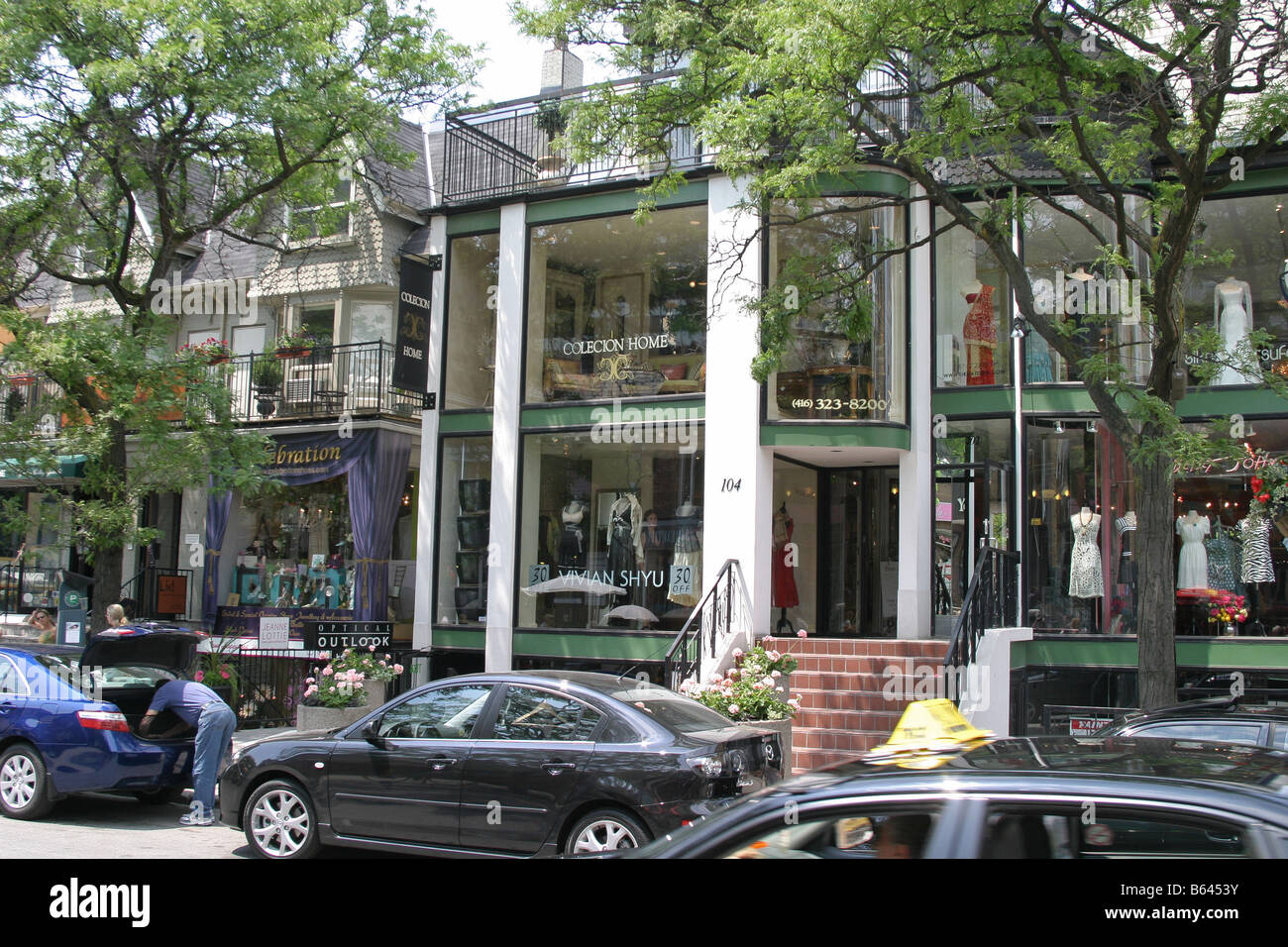 upscale trendy fashion shops Stock Photo - Alamy