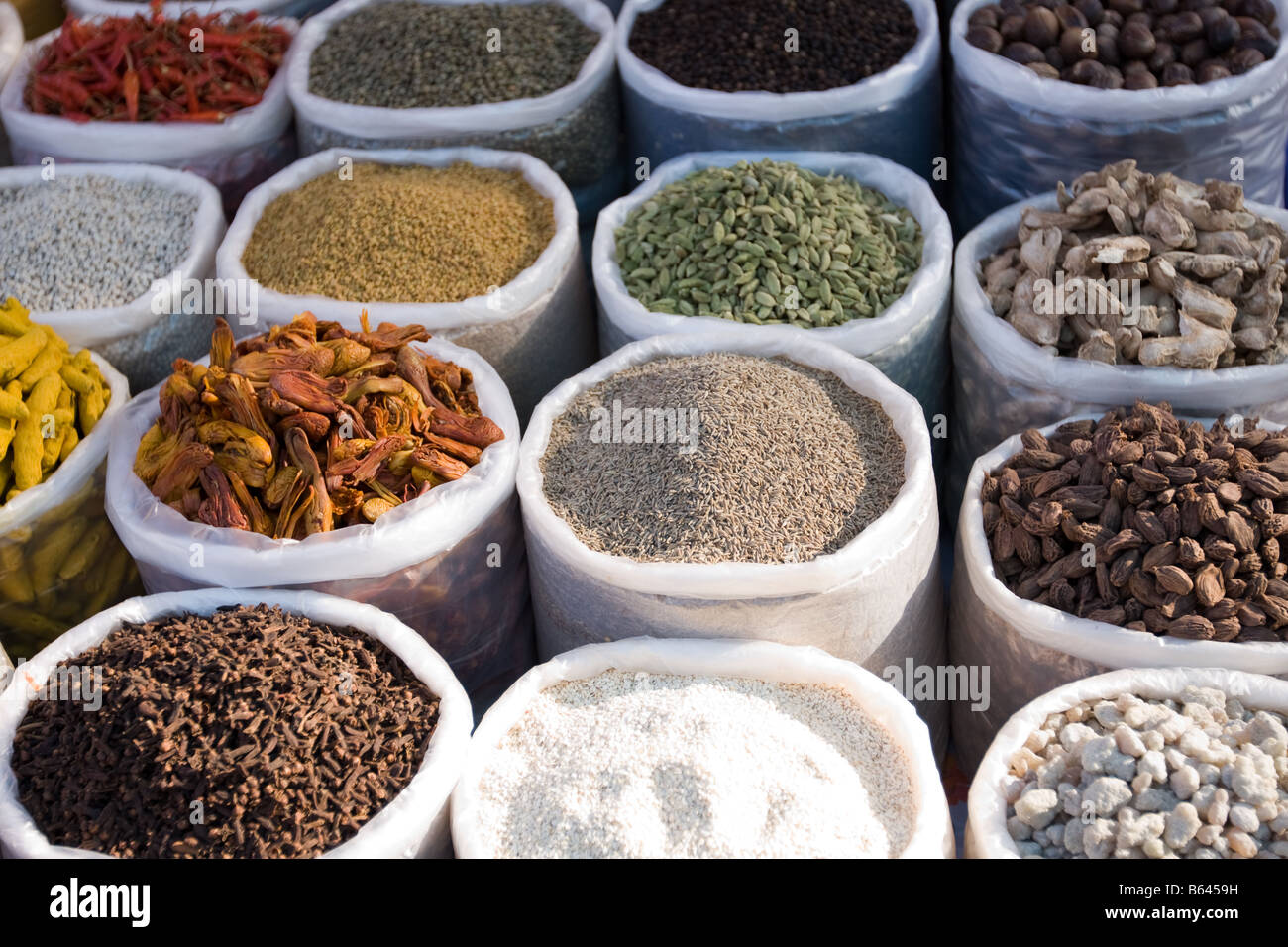 Ground spices used in cooking to give flavor and taste to food Stock ...