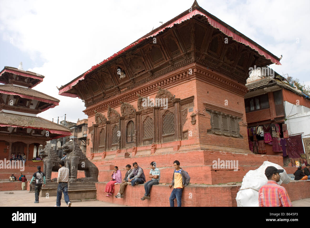 The Shiva Parbati Temple in Durbar Square, Kathmandu, Nepal Stock Photo ...