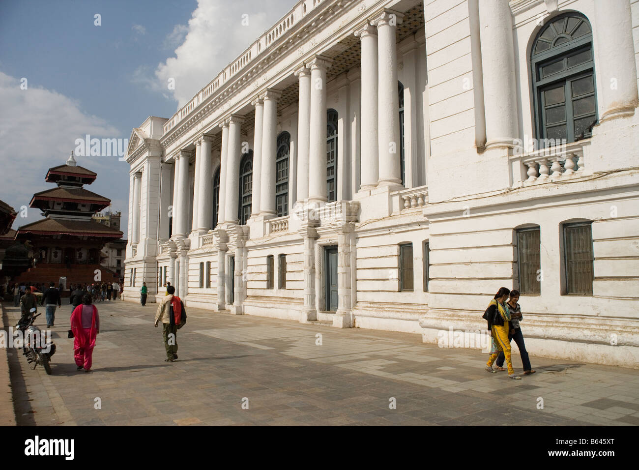 The old Royal Palace in the Durbar Square in Kathmandu, Nepal Stock ...