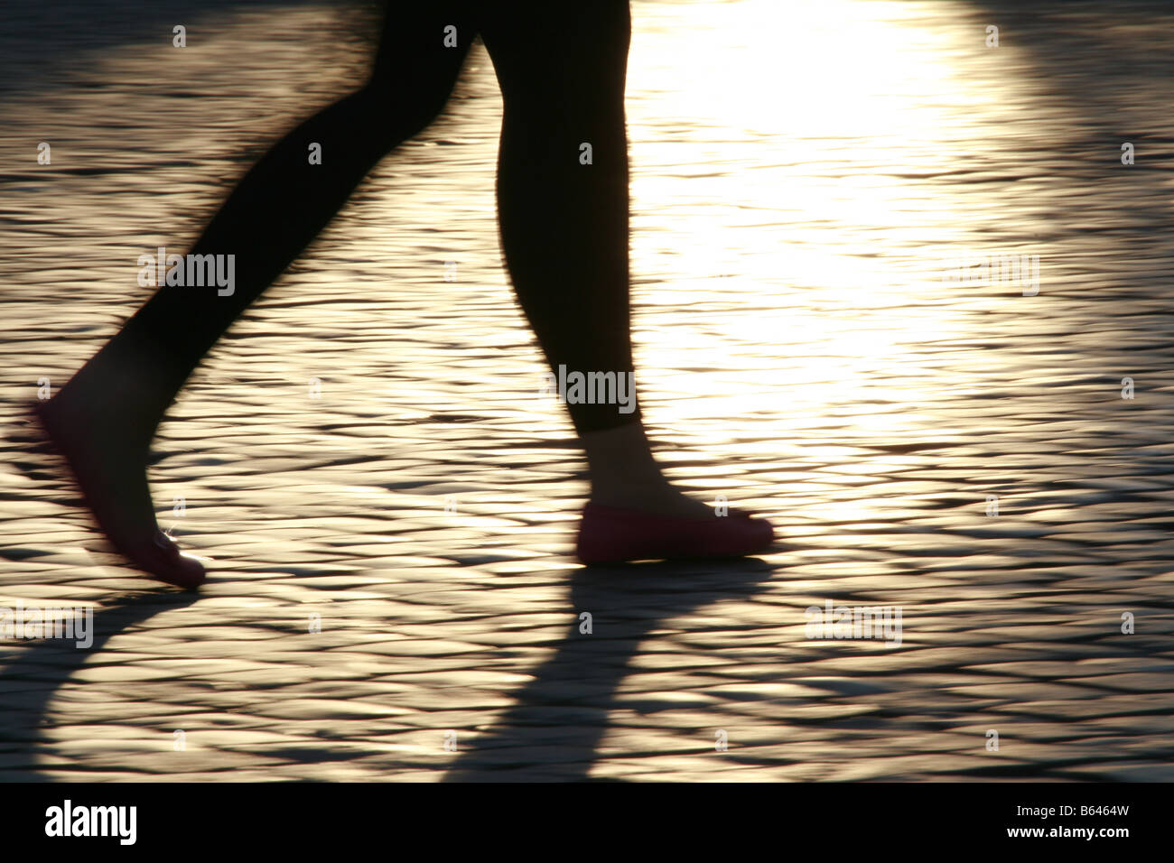 Mystery woman running silhouette hi-res stock photography and images ...