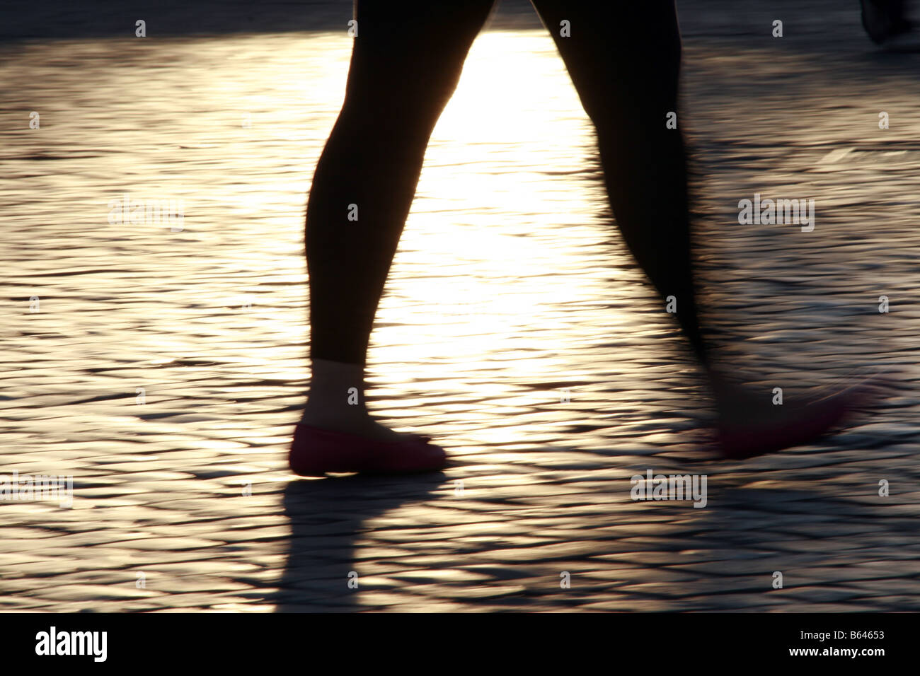 Mystery woman running silhouette hi-res stock photography and images ...