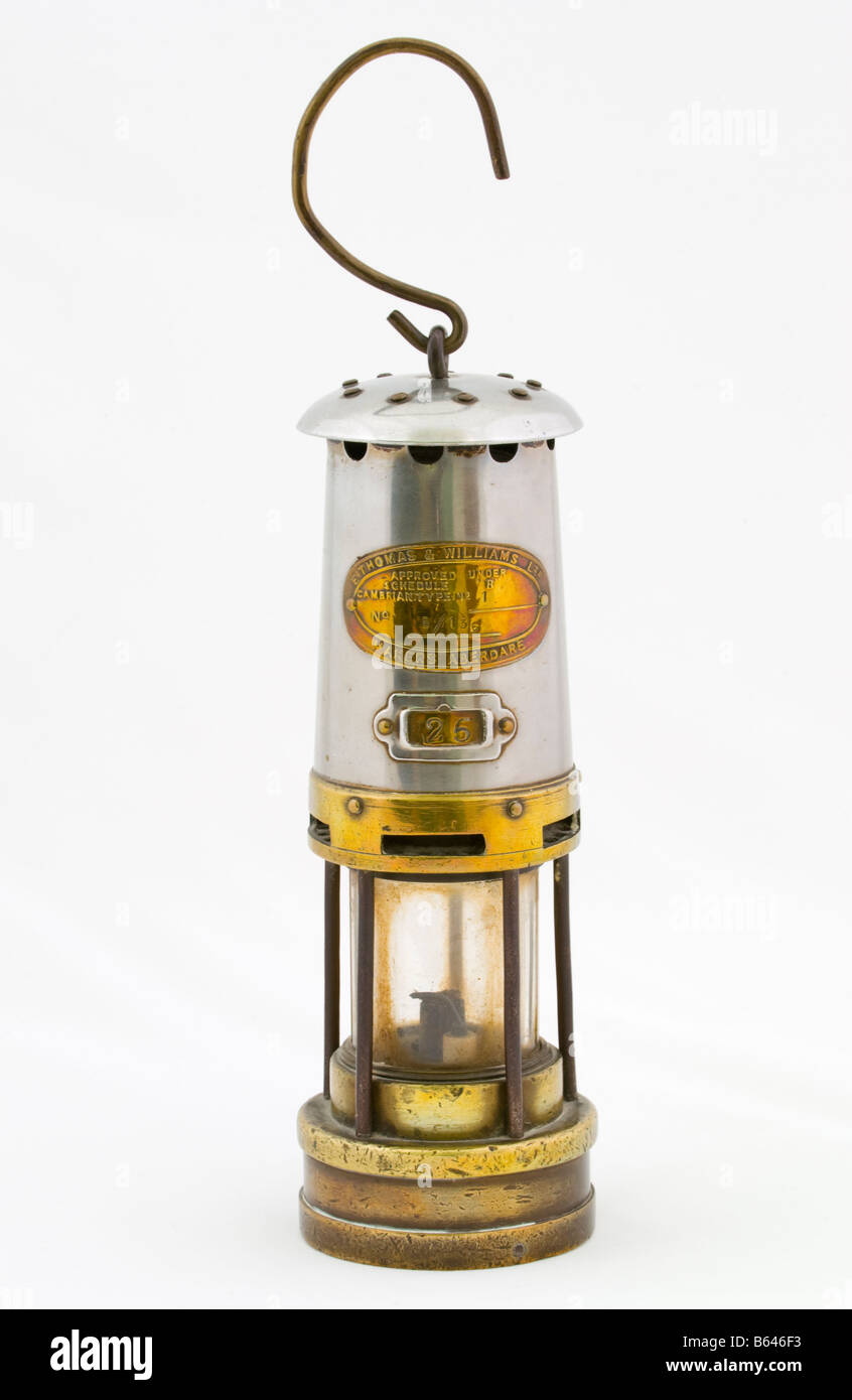 Miners safety lamp Cambrian Type No1 made by E Thomas and Williams Ltd ...